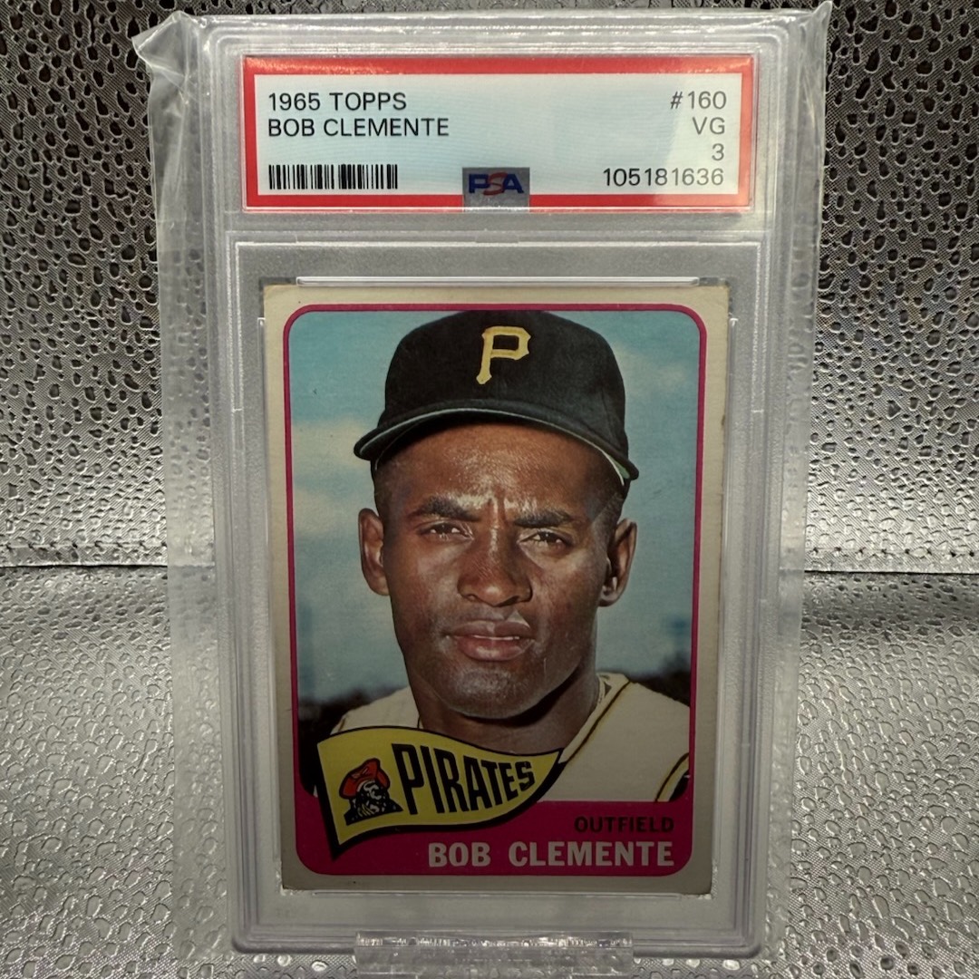 Roberto Clemente - 1965 Topps world series- PSA 3