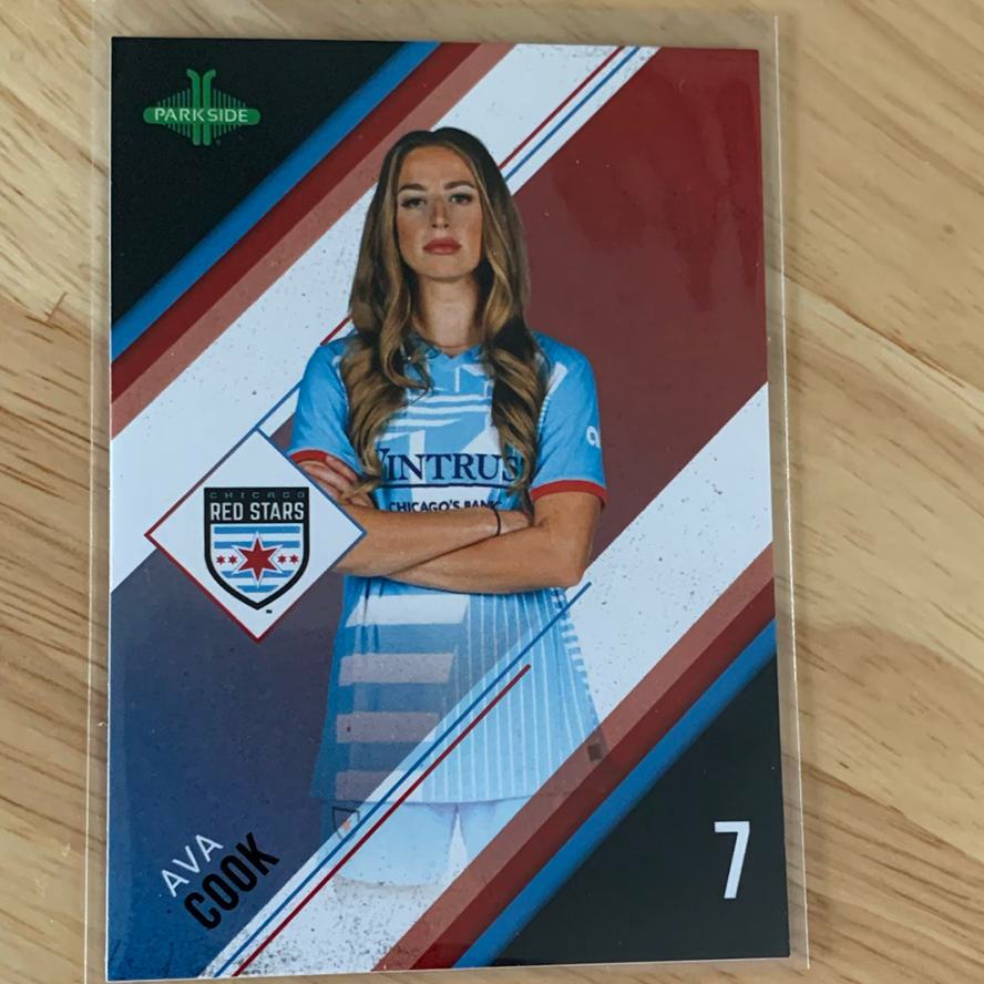 2024 Parkside Ava Cook Chicago Red Stars Card No 19