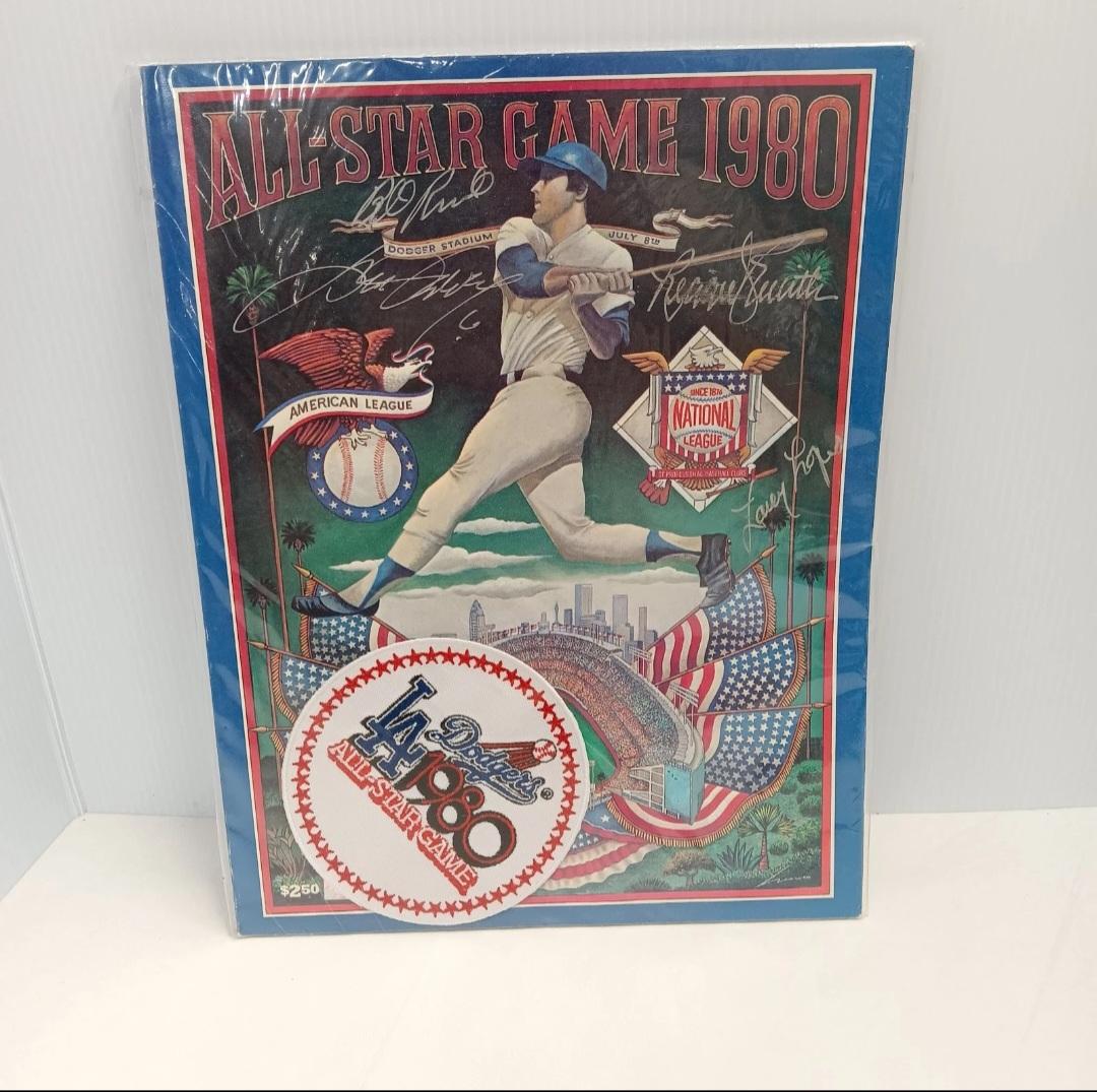 1980 MLB All Star Game Program LA Dodgers Signed Reggie Smith, Steve ...