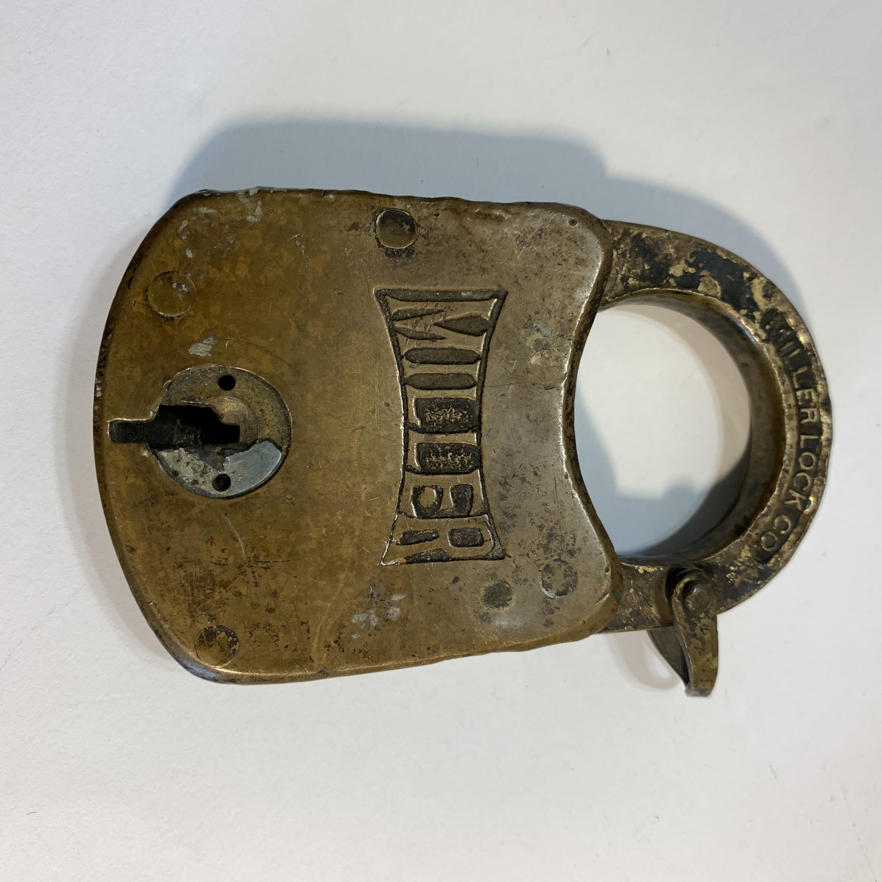Miller Brass Lock-No Key