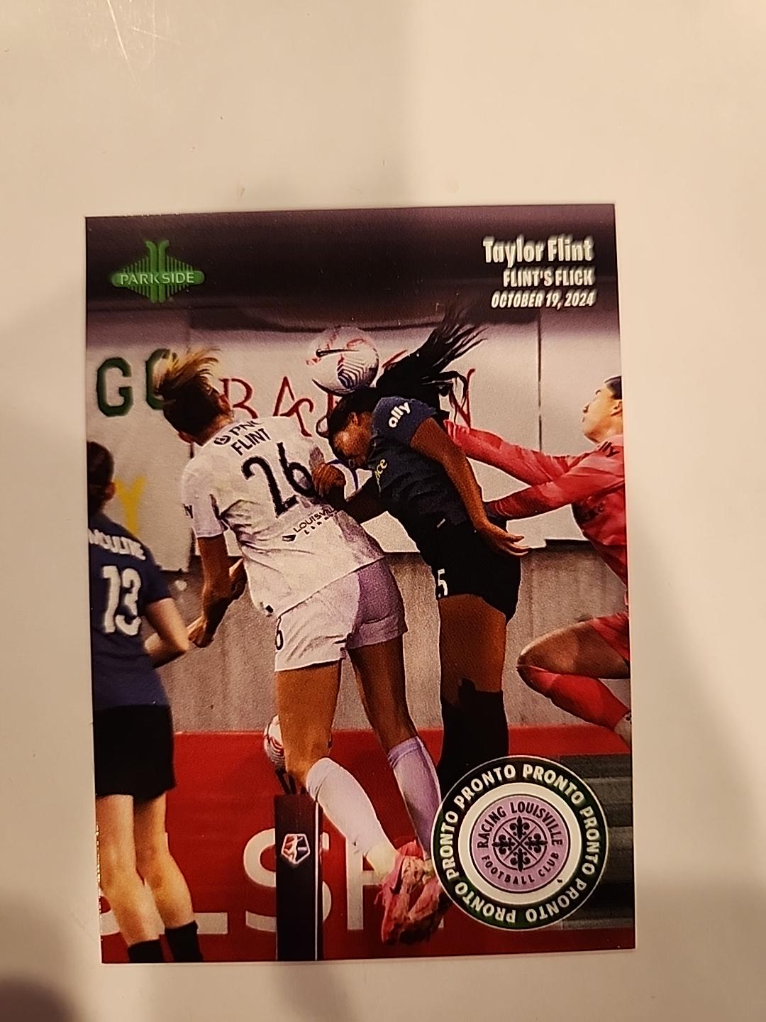 TAYLOR Flint 2024 Parkside NWSL Pronto #160 Silver 10/10 Racing Louisville