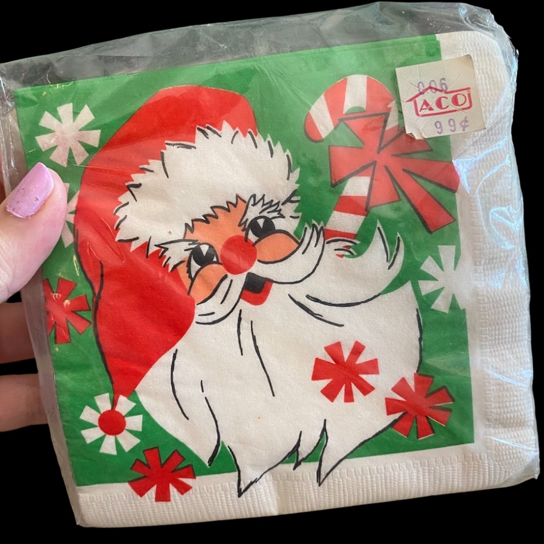 NOS Santa Napkins - 30 Count