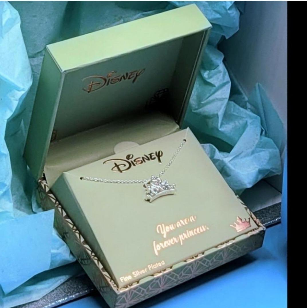 Disney Cinderella Tiara necklace silver plated NRFB