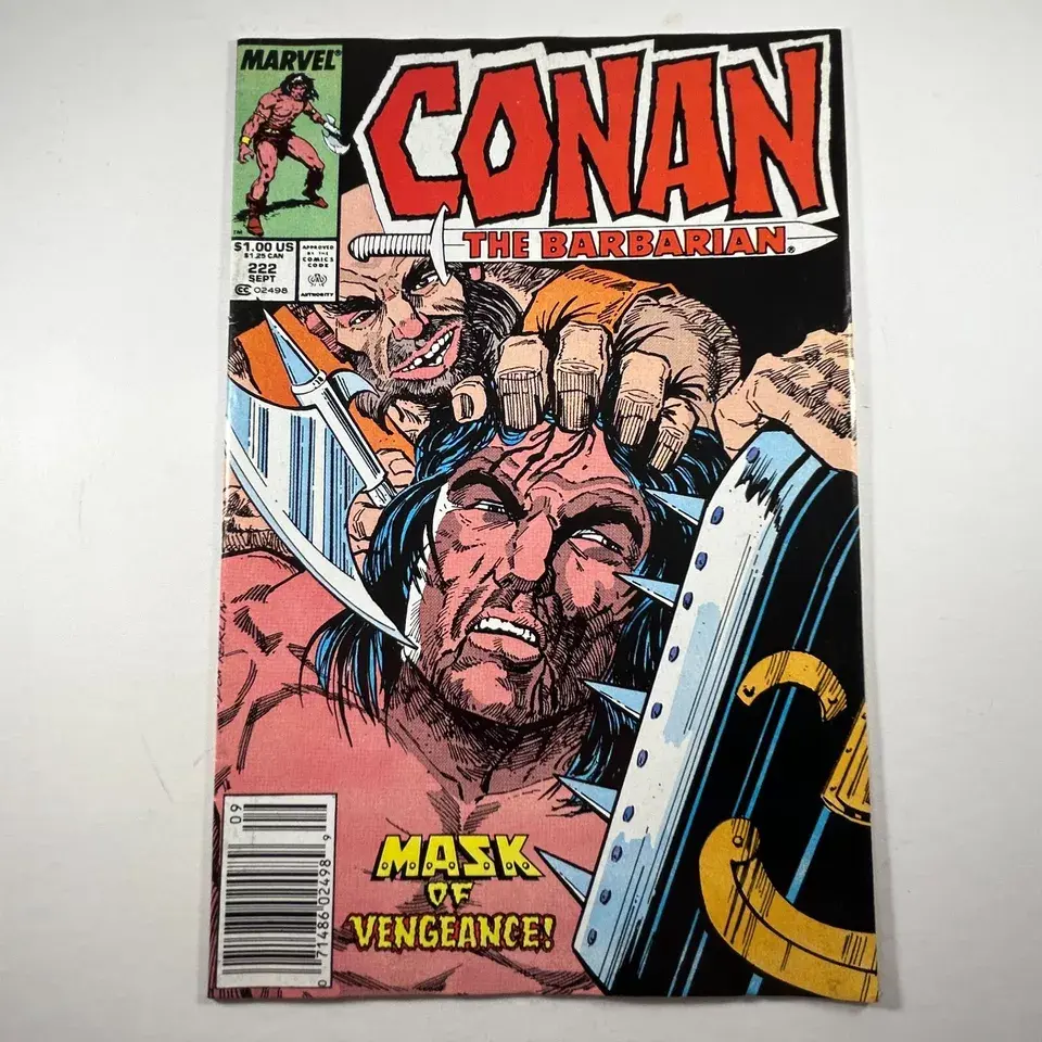 Conan the Barbarian #222 Marvel Comic Book Mask of Vengeance September ...