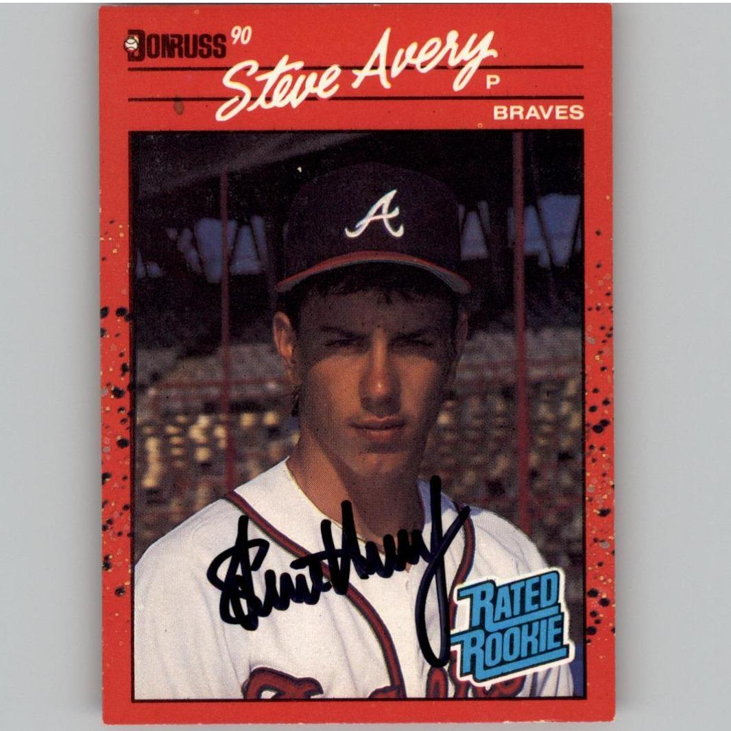 Steve Avery Signed Atlanta Braves 1990 Donruss Baseball Card #39