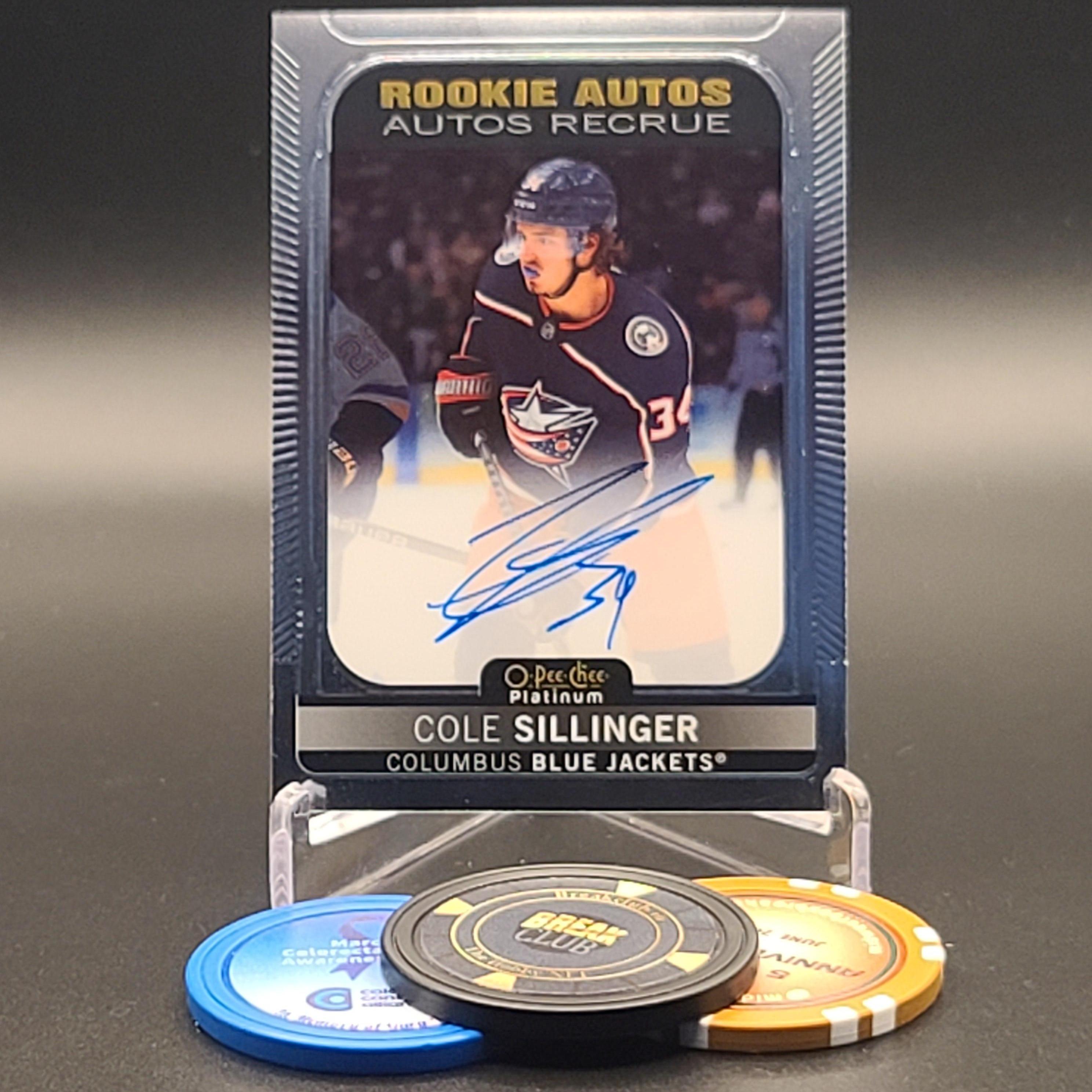 Cole Sillinger Rookie 2021-22 Upper Deck O-Pee-Chee Platinum Autograph ...