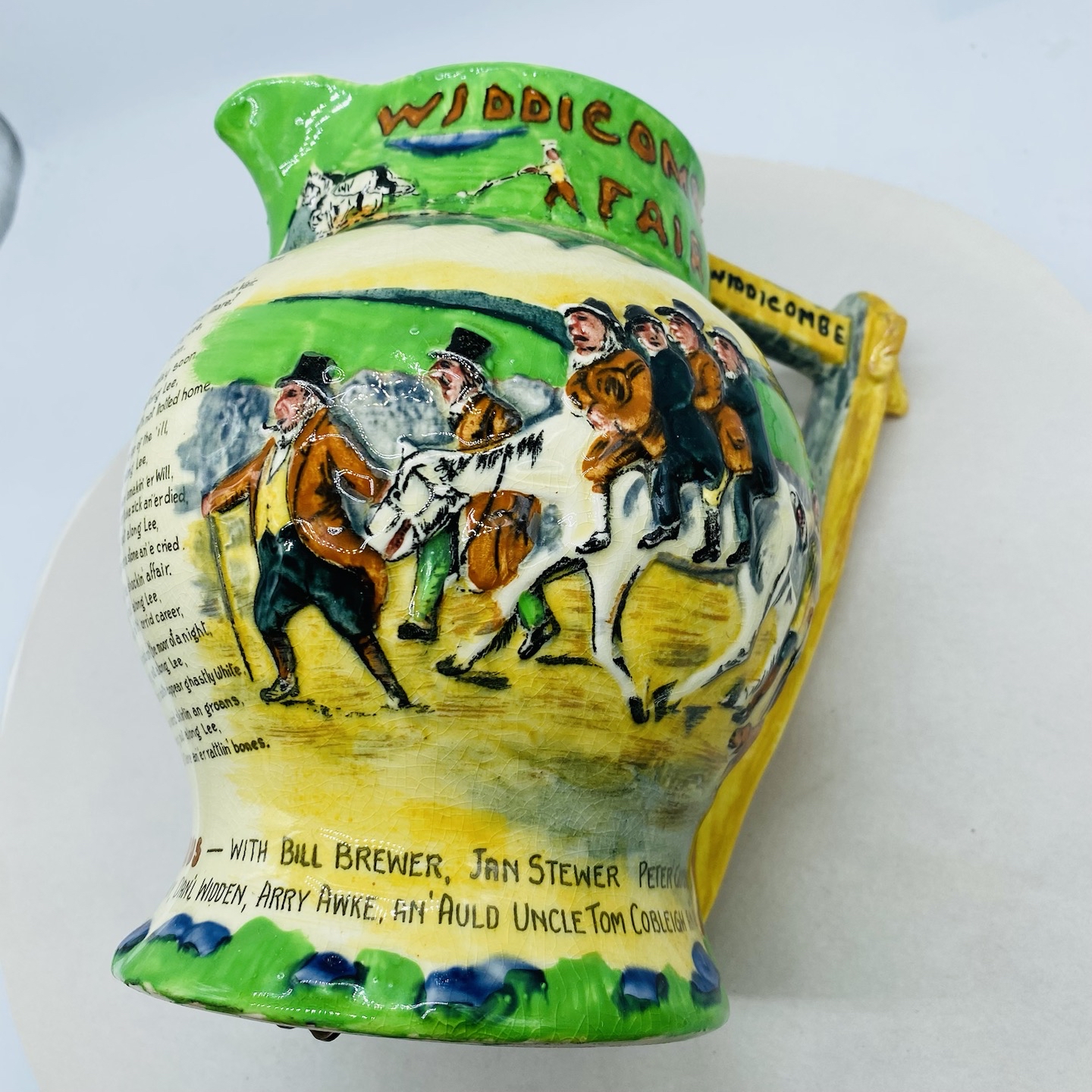 #1318 Crown Devon Fieldings Musical Widdicombe Fair Novelty Jug UK ...