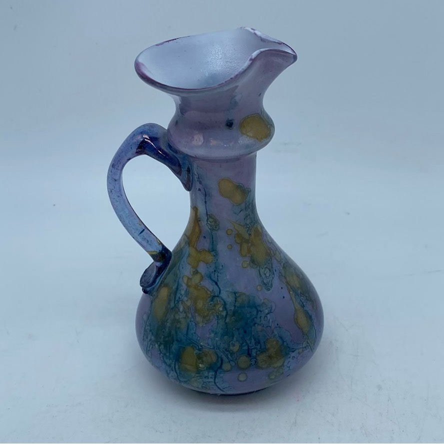#0342 Hand-blown art glass pitcher by Simron Israel Rueven glass from ...