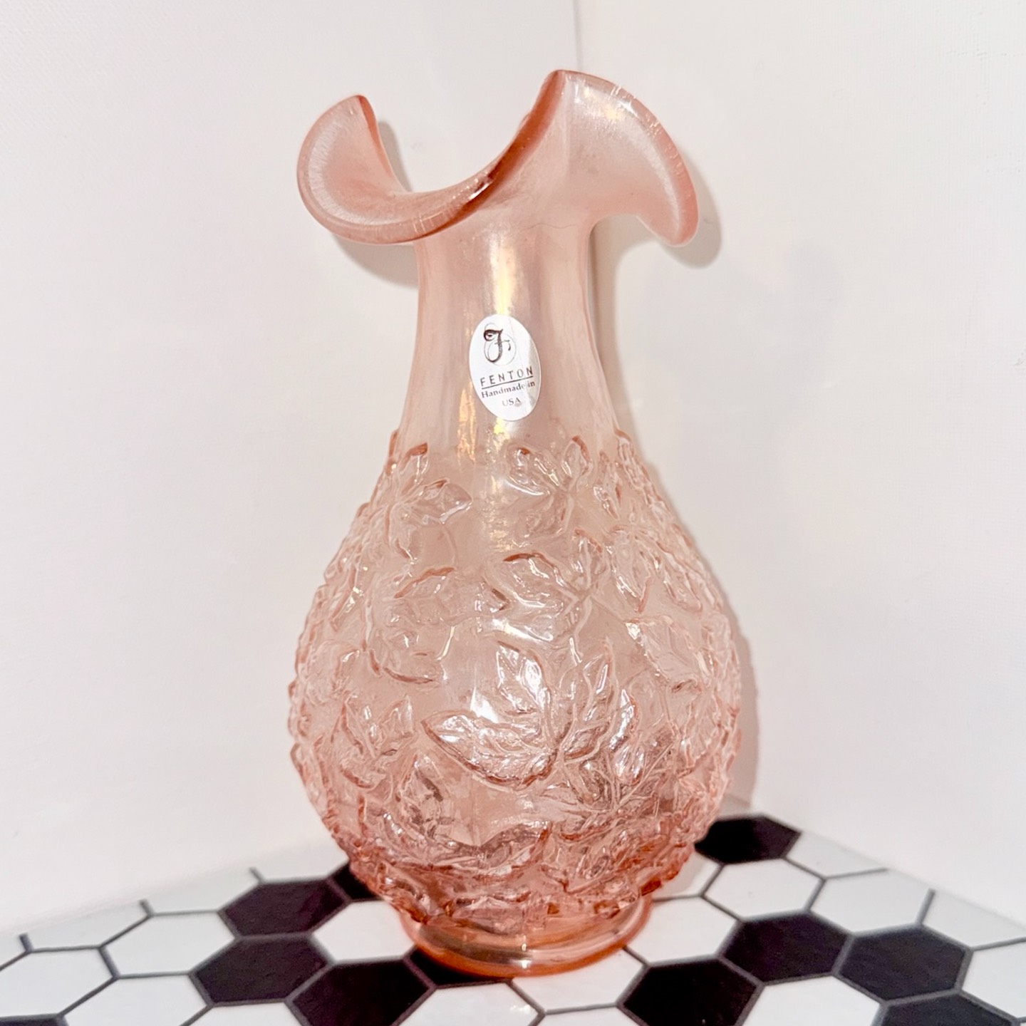005- Fenton “Yesterday & Today” Sunset Stretch Glass Family Sig QVC ...