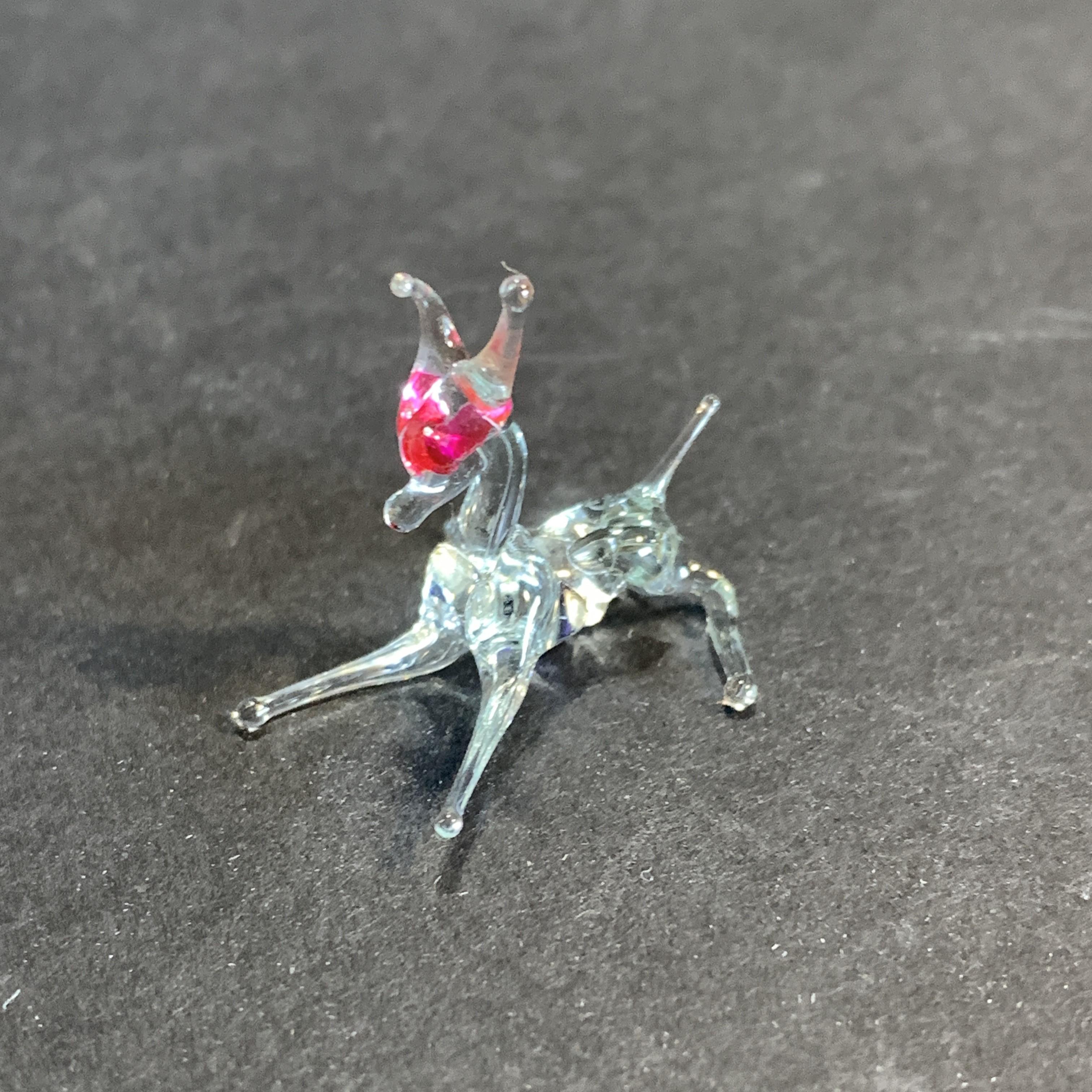 Tiny Glass Deer Clear
