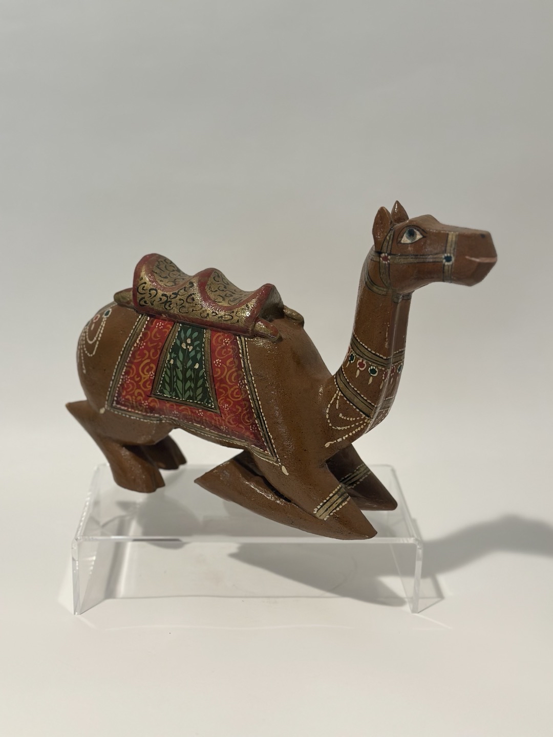 Vintage Paper Mache Type Painted Handcrafted CAMEL Figure Decorative ...