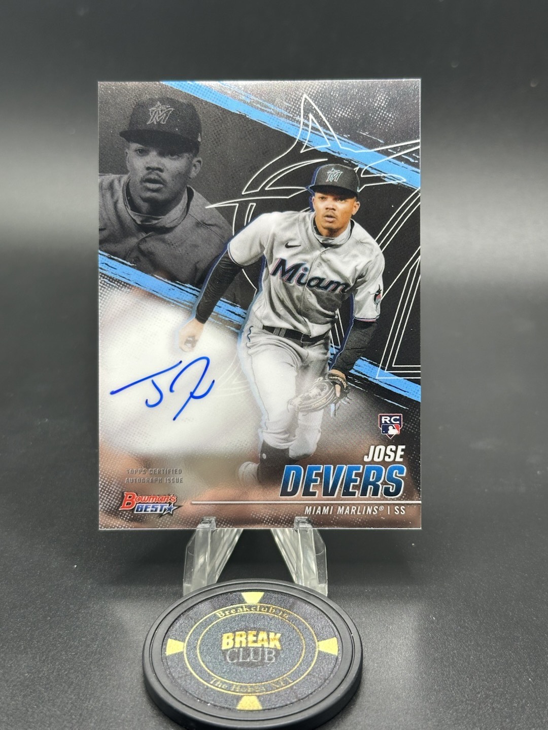 2021 Bowman's Best Jose Devers Auto Miami Marlins #B21-JD