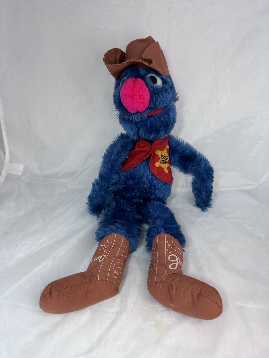 Knickerbocker Sesame Street Marshall Grover Plush With Hat Vest And ...