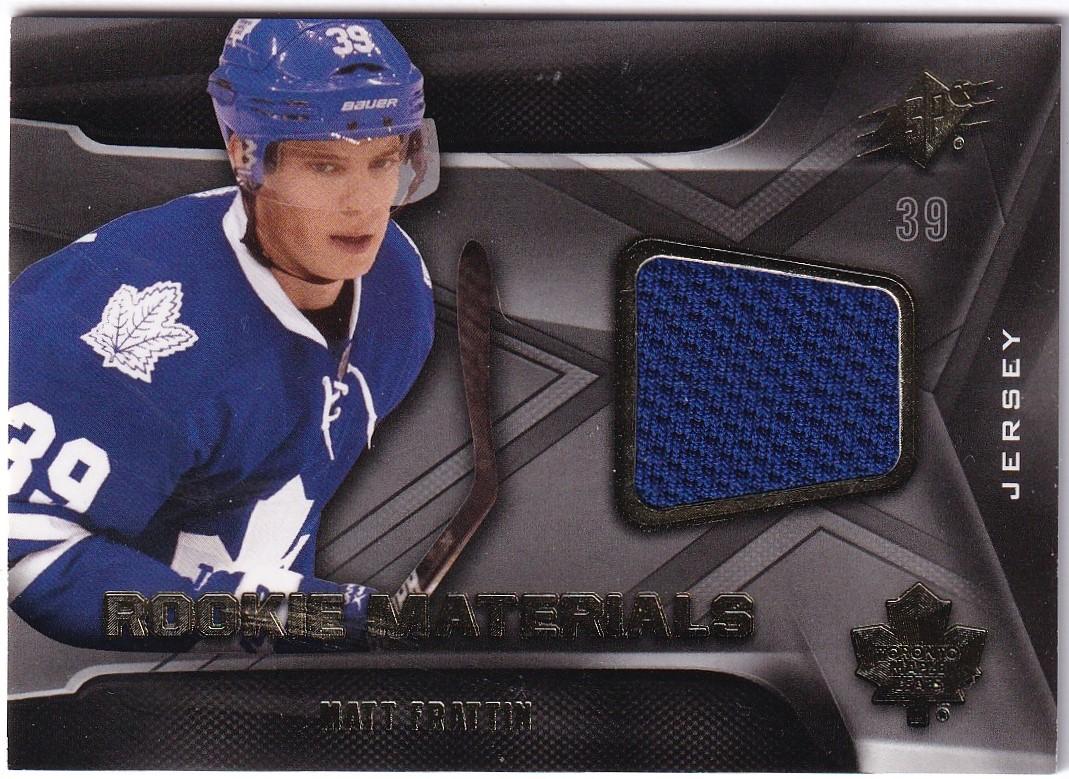 2011-12 SPx Rookie Materials #RMMF Matt Frattin Toronto Maple Leafs ...