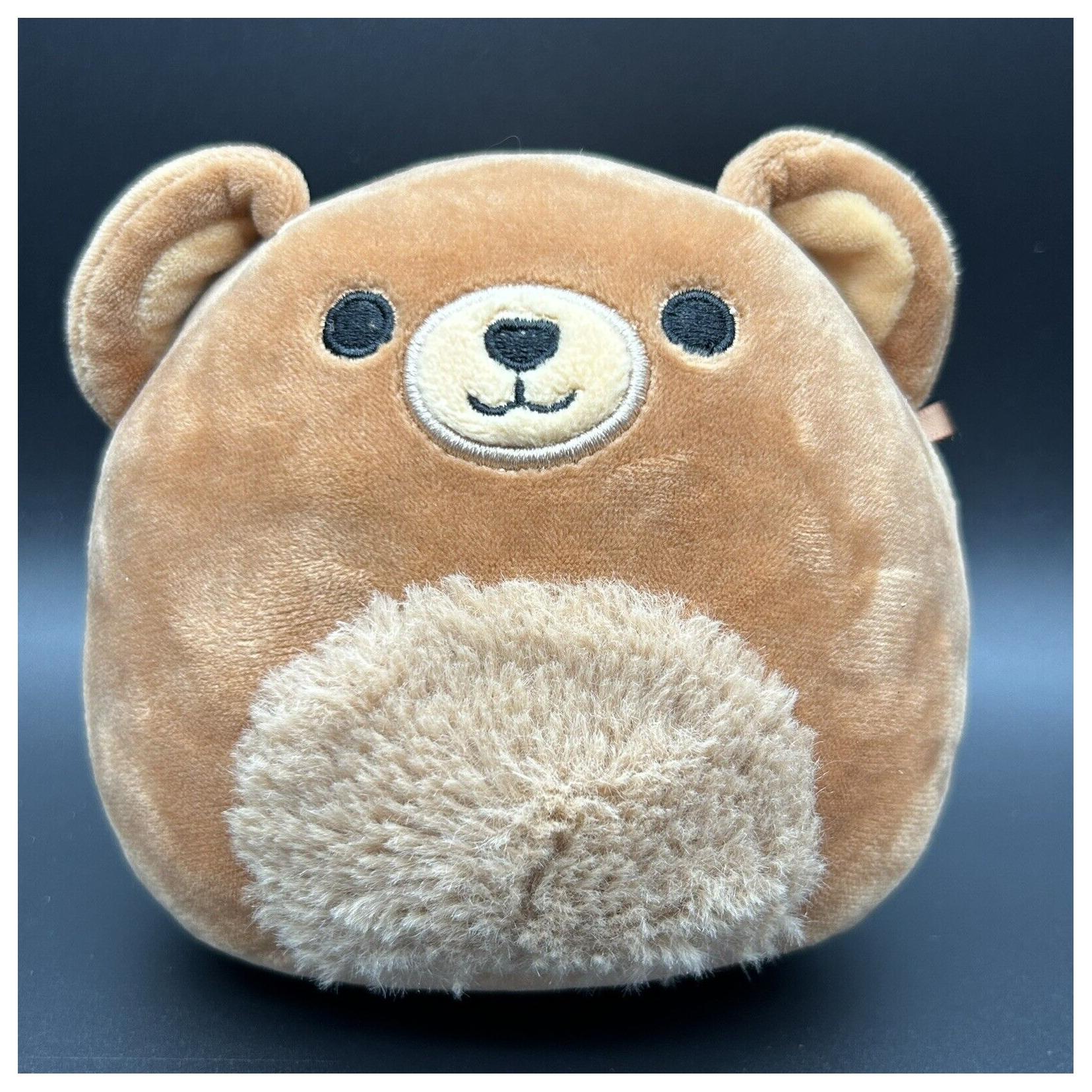 Squishmallow Omar? Brown Bear 5" Stuffed Animal Plush Soft Toy Fluffy Belly
