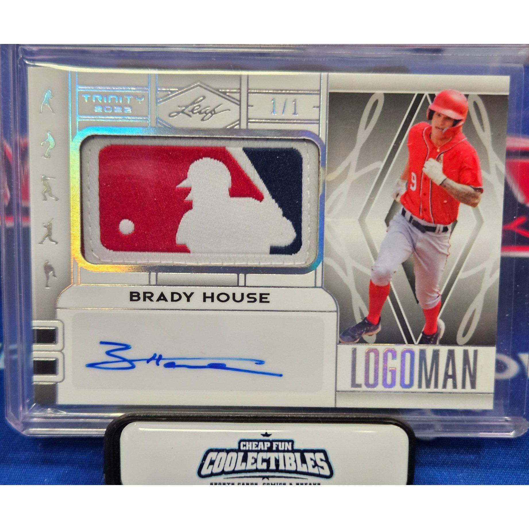 Leaf Trinity Brady House Logoman 1/1 auto