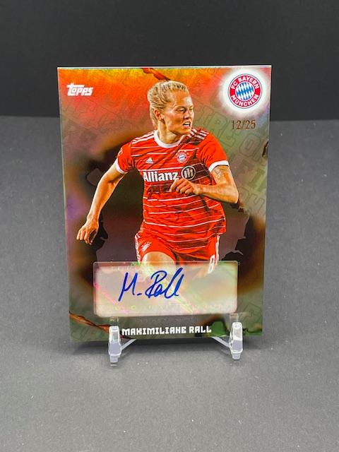 Maximiliane (Maxi) Rall Always on Fire Autograph /25- 2023 Topps Bayern ...