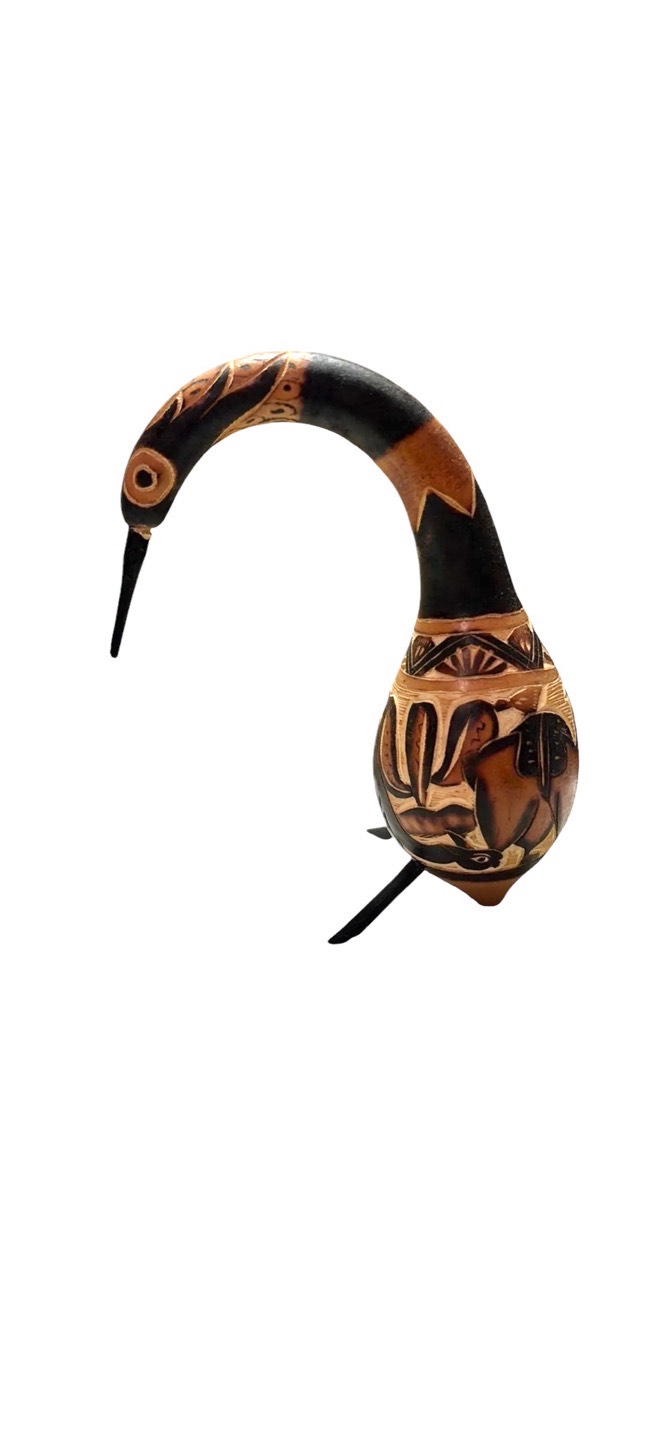 Carved Gourd Bird