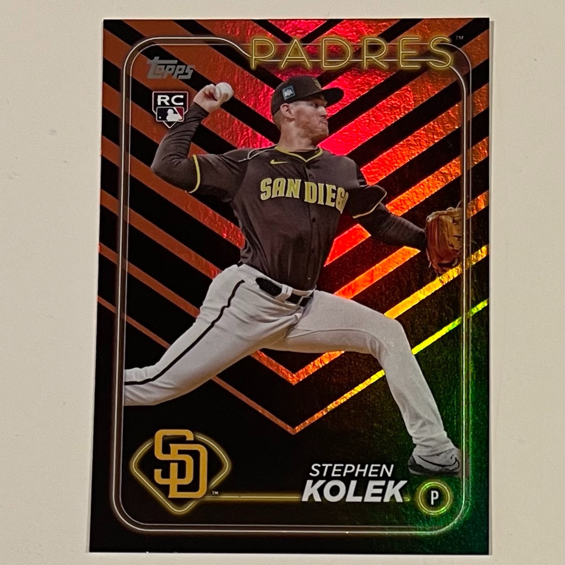 Stephen Kolek RC Holiday San Diego Padres