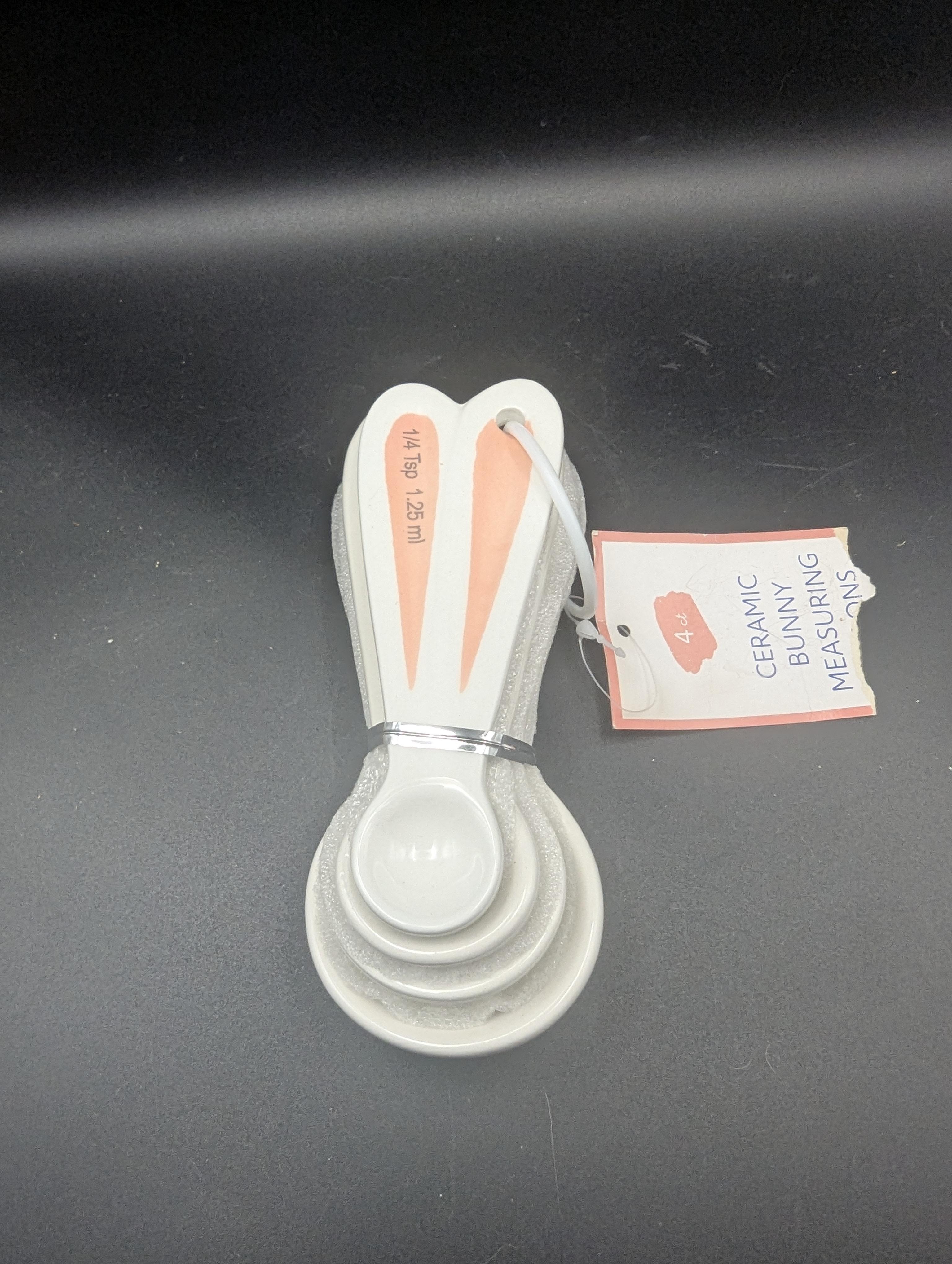 Ceramic Bunny Measuring Spoons New