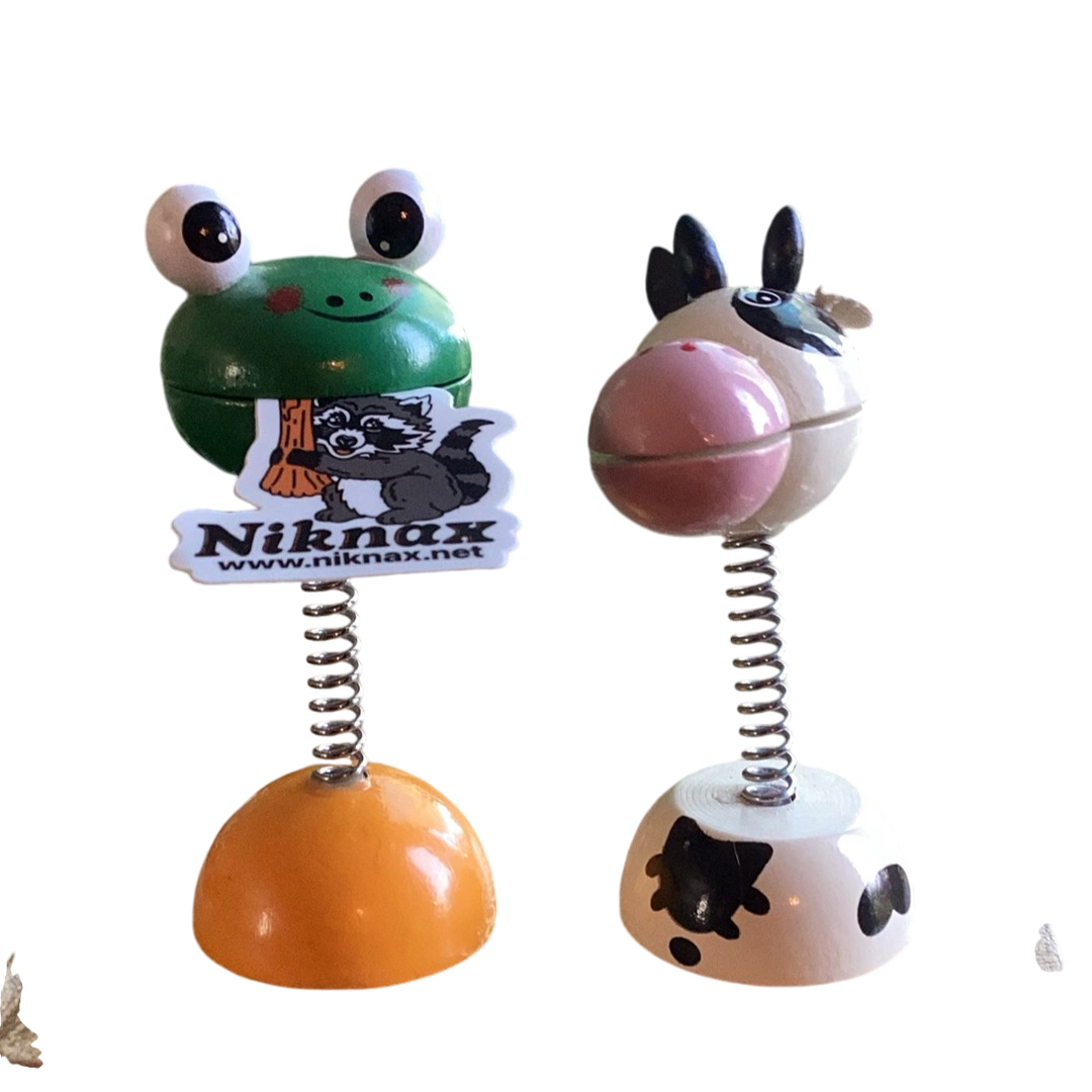 Frog And Cow Springy Note Clips