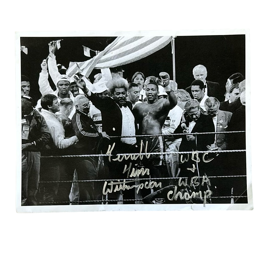 Tim Witherspoon Sign Photo Two Time Heavyweight Champion Of The World