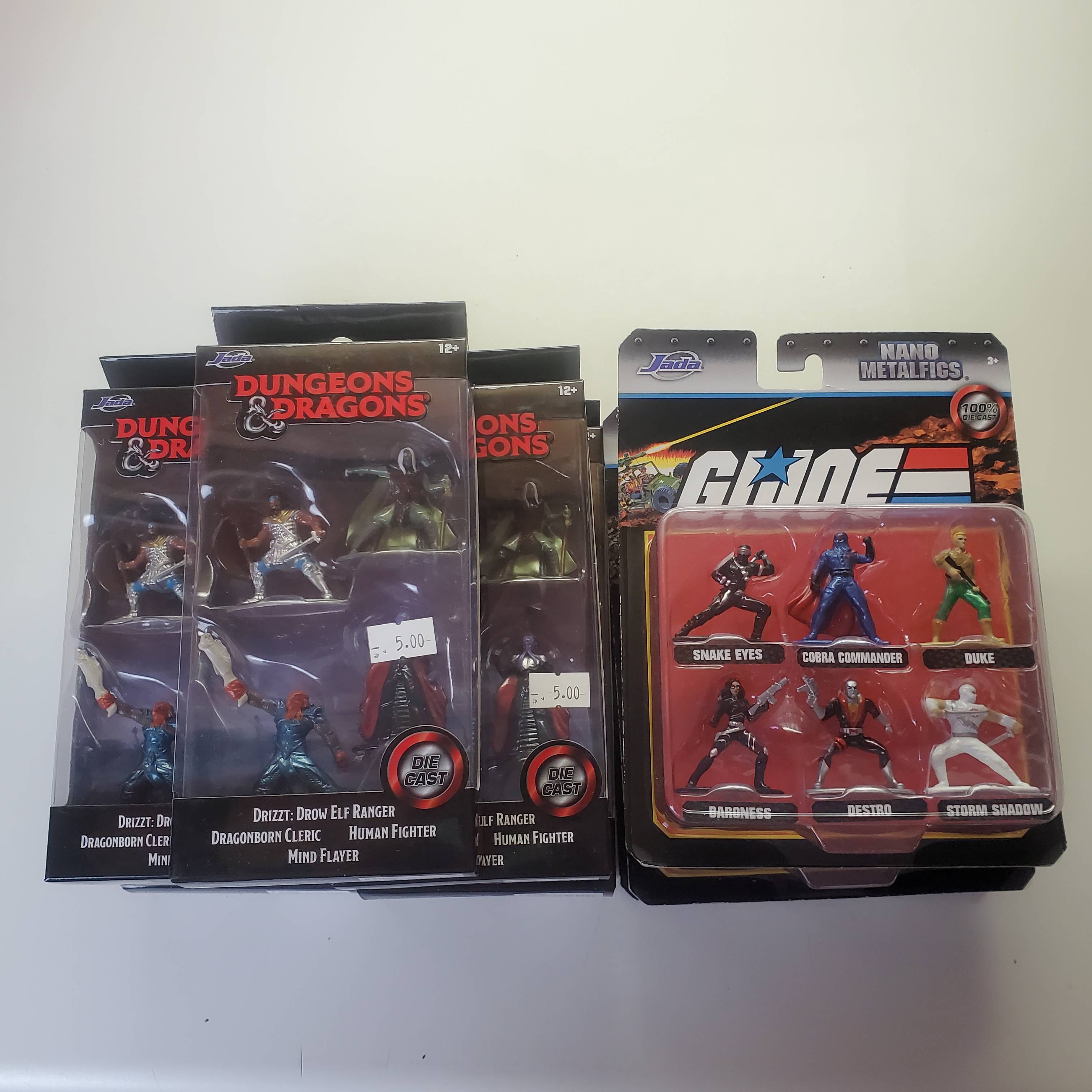 Nano Metalfigs Dungeons & Dragons GI Joe Lot of 10