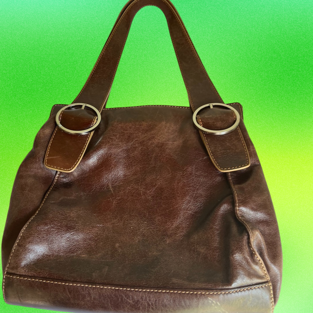 Ginger Michelle Italian Leather Purse Vintage