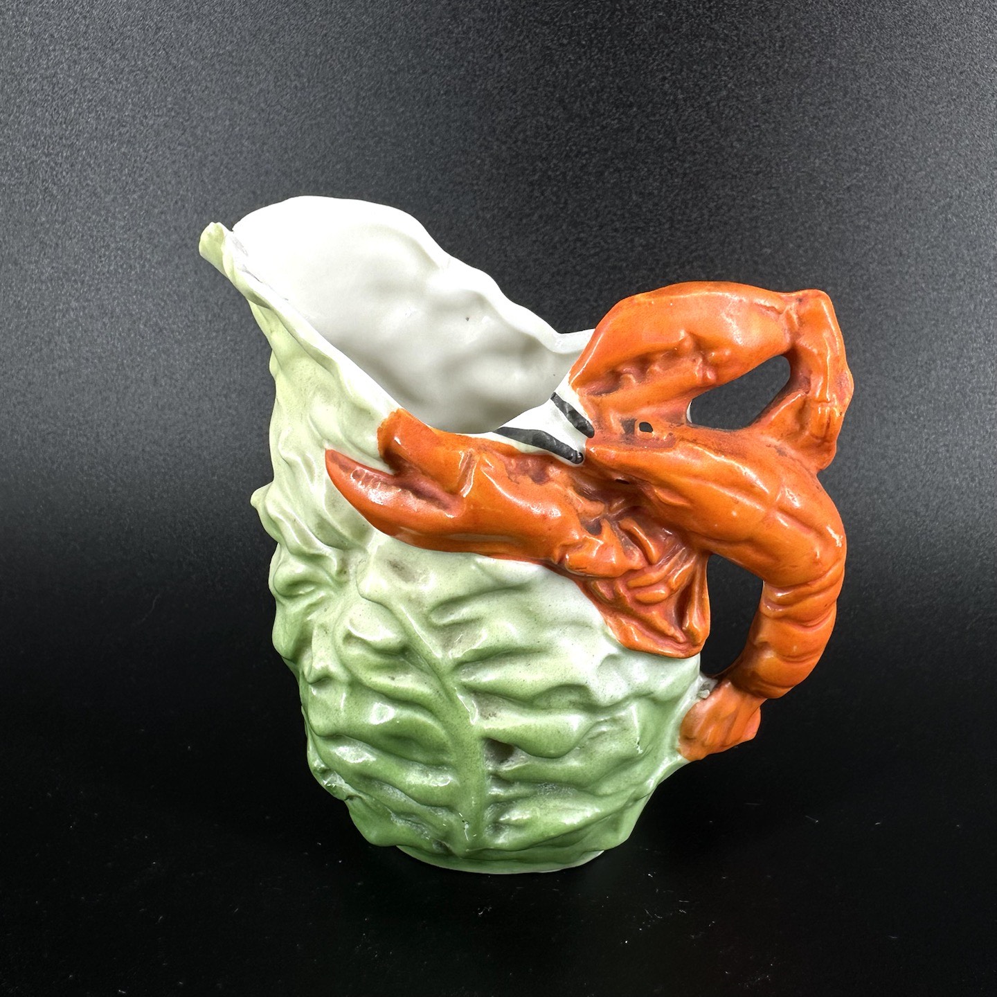 Porcelain Figural Lobster Butter Pitcher Germany