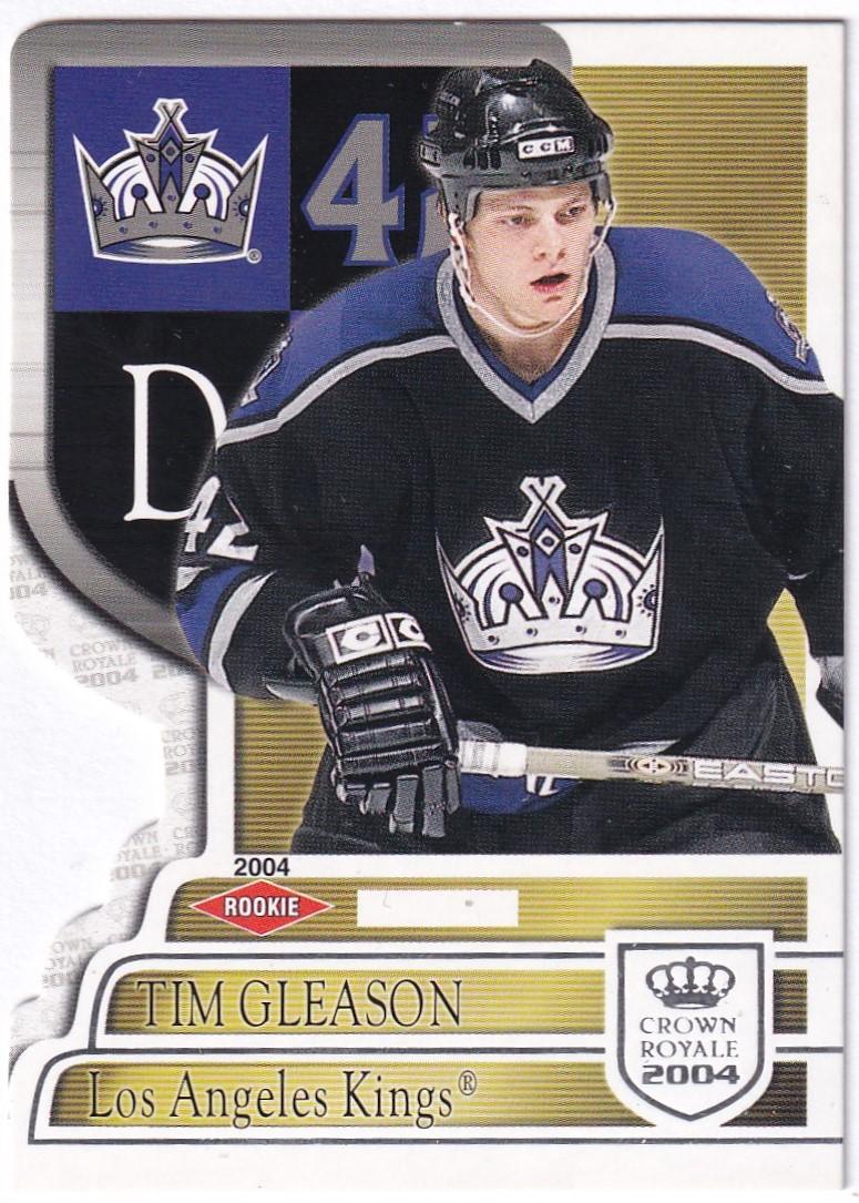 2003-04 Crown Royale Retail #120 Tim Gleason RC Los Angeles Kings ...