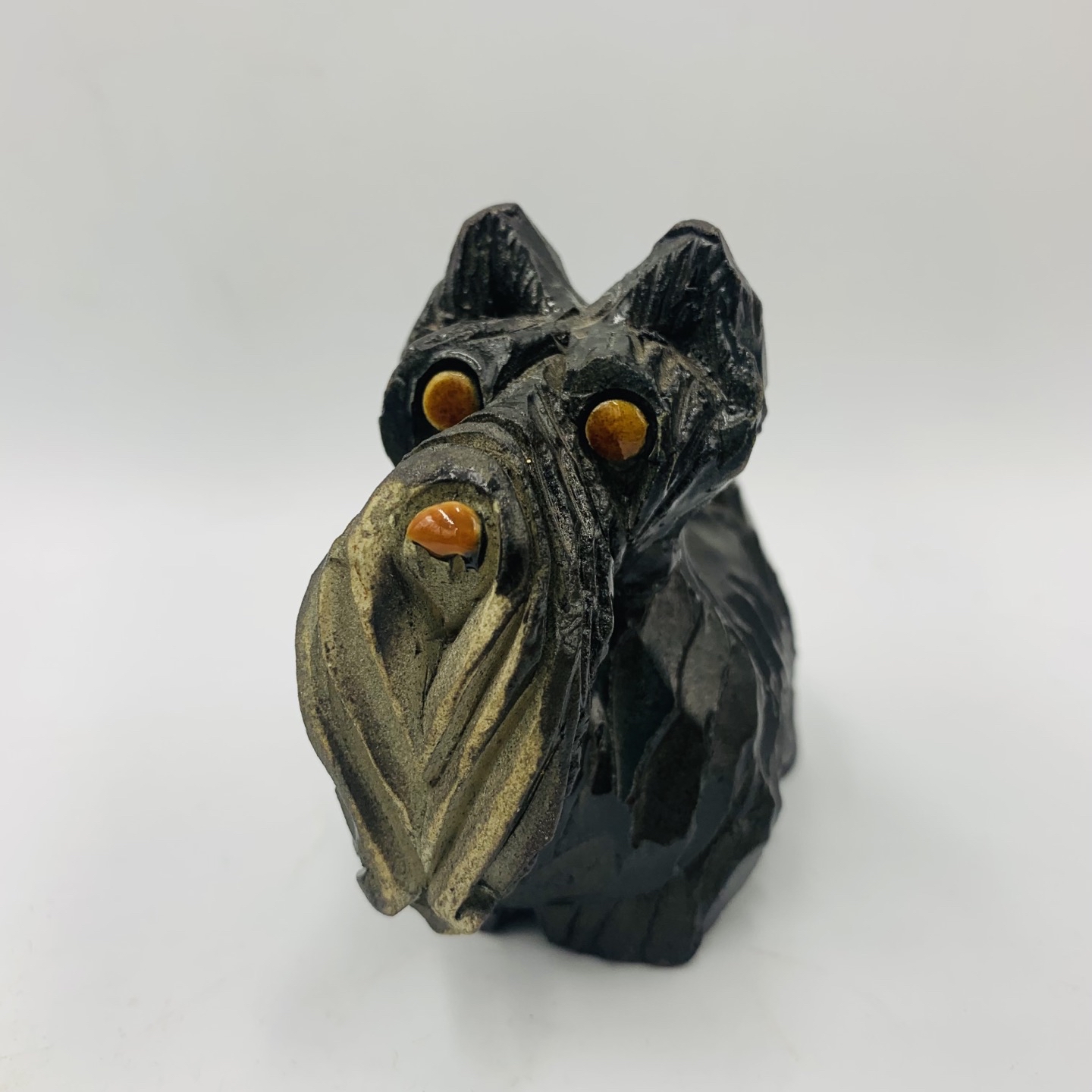 Artesania Rinconada Scottie Terrier Dog Black Figurine Ceramic Handmade ...