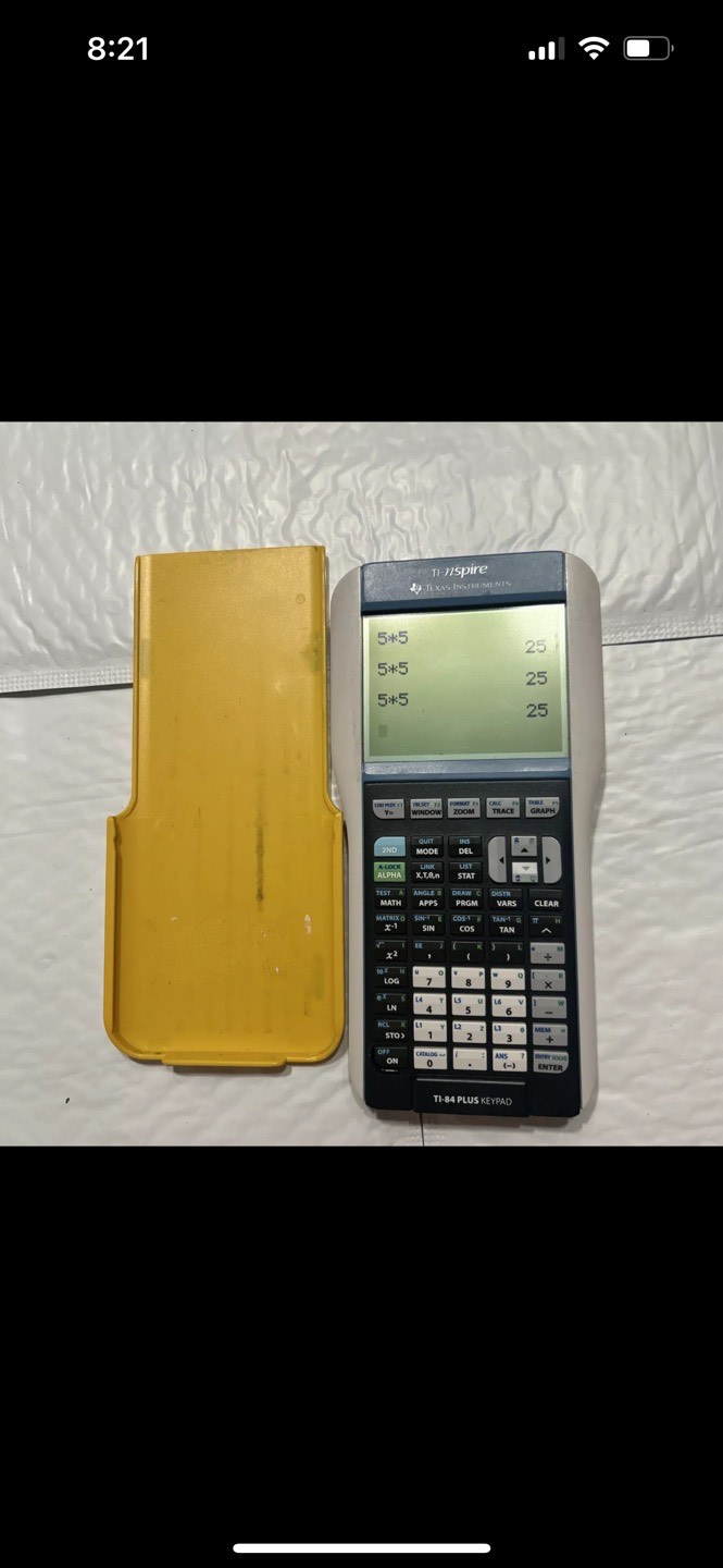 Texas Instrument TI NSPIRE Graphing Calculator W Cover Tested Ti 84 ...