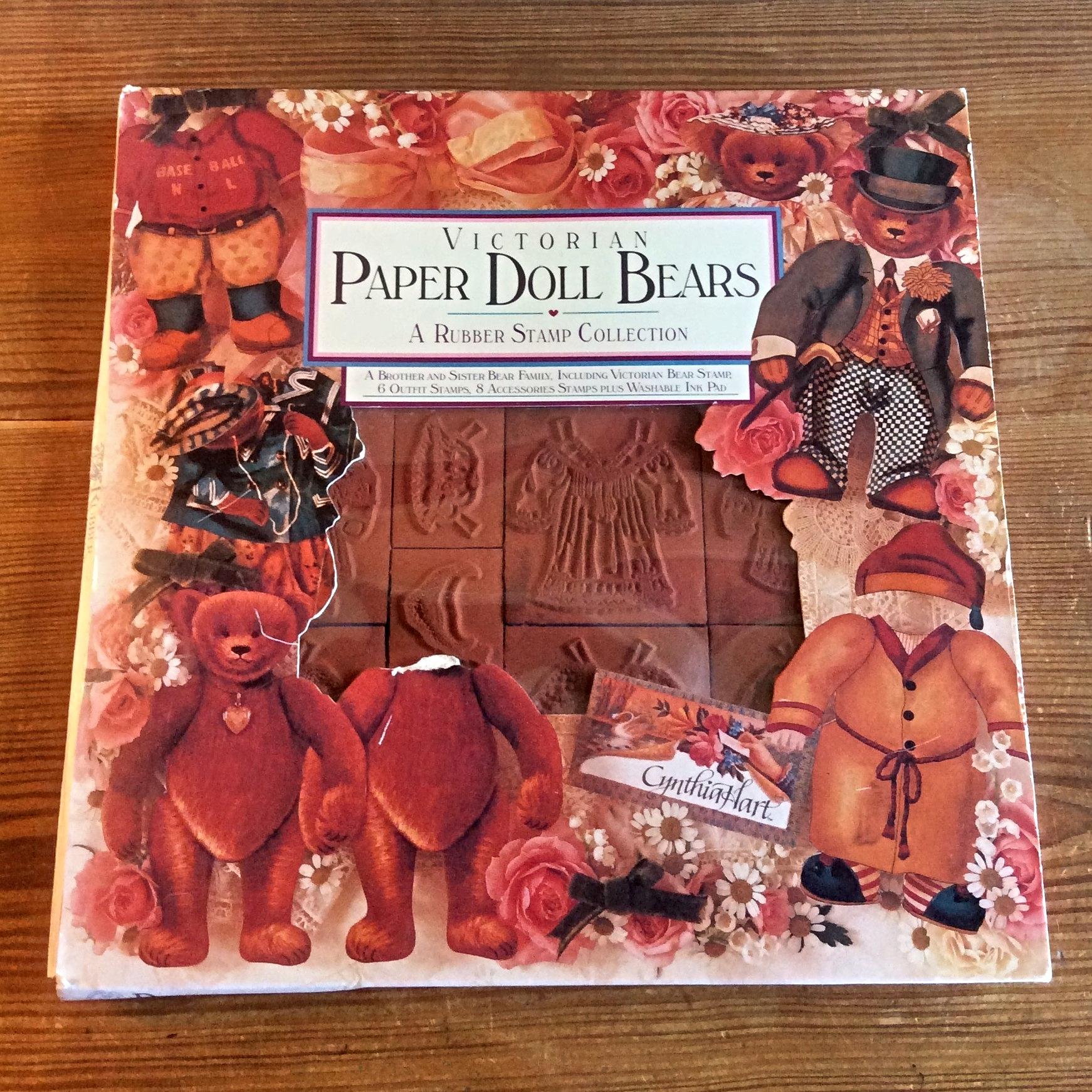 Rubber Stampede Victorian Bears Stamp Set, Craft Stamping Supply ...