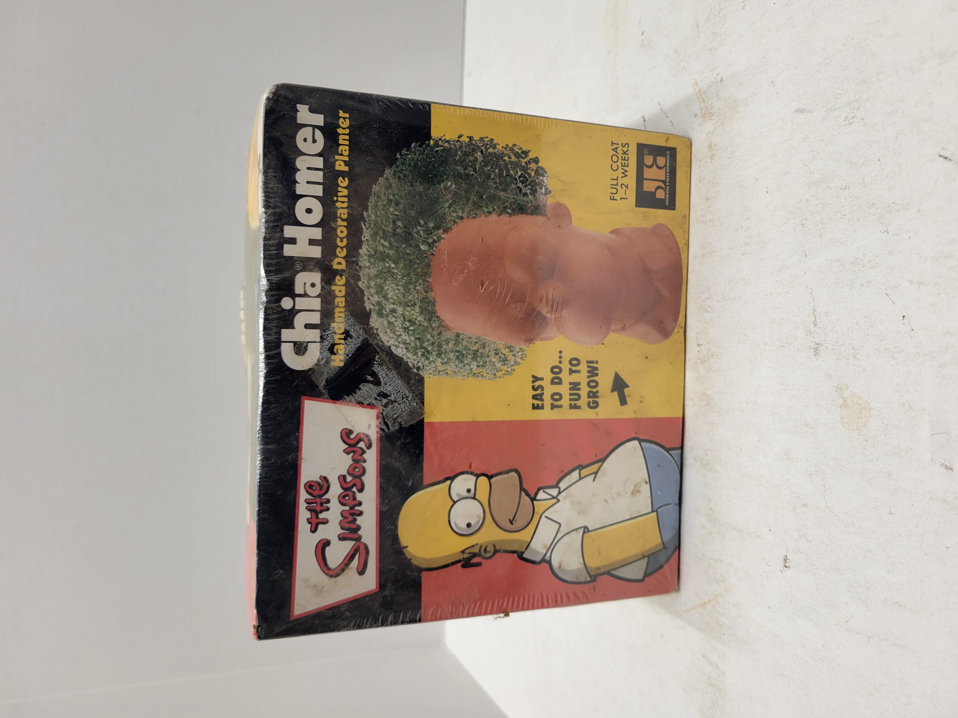 The Simpsons Homer Chia Pet 2002 Decorative Planter New & Sealed