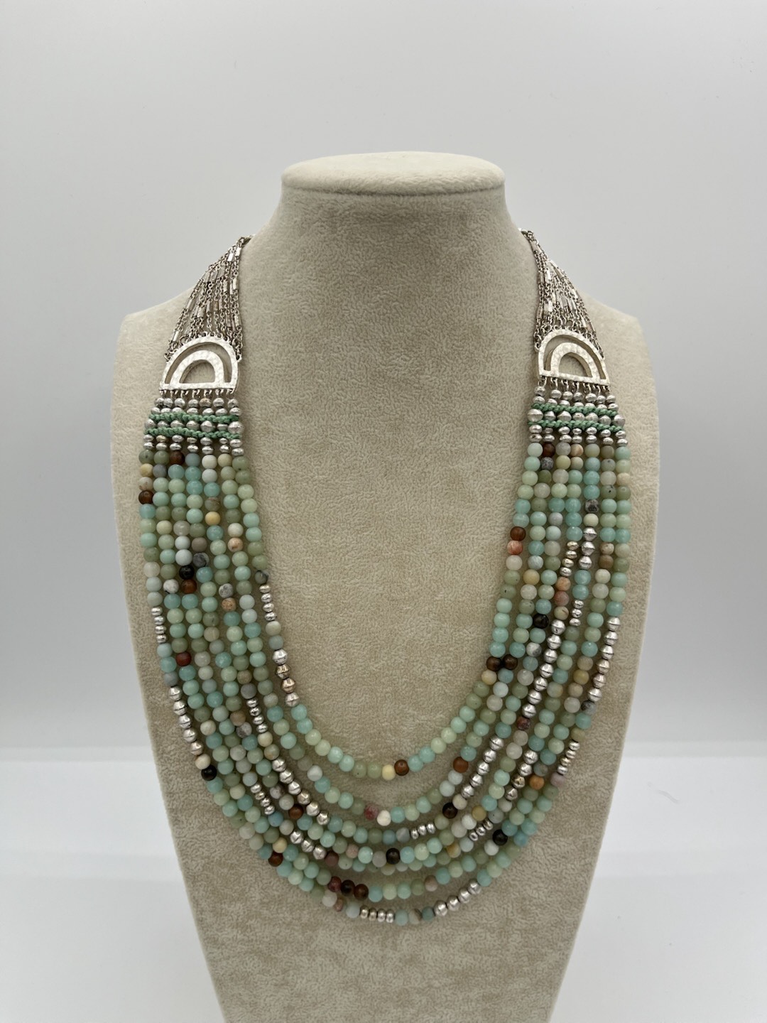 Stella & Dot Cleopatra Stone Necklace - Semi-Precious Amazonite - Green ...