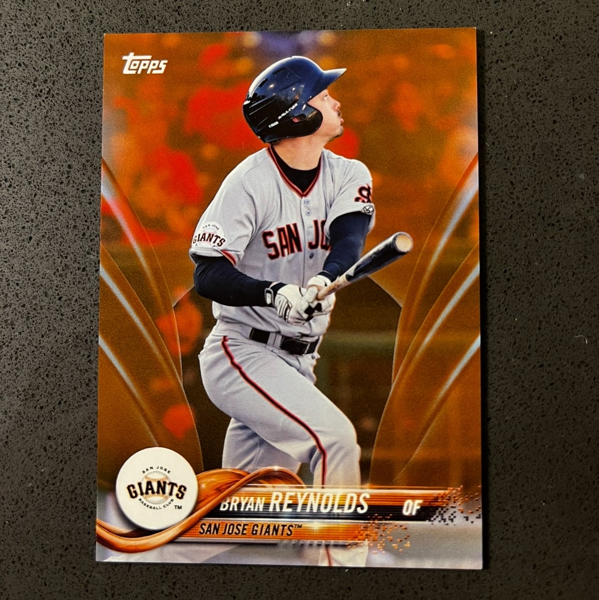 2018 Pro Debut Bryan Reynolds Color Match Orange /25