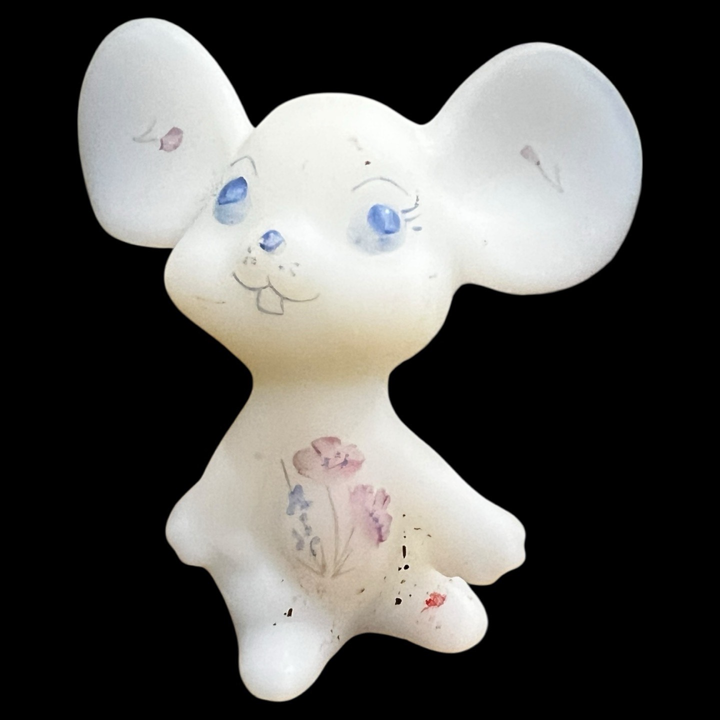 Fenton Glass Hand Painted Mouse 3”