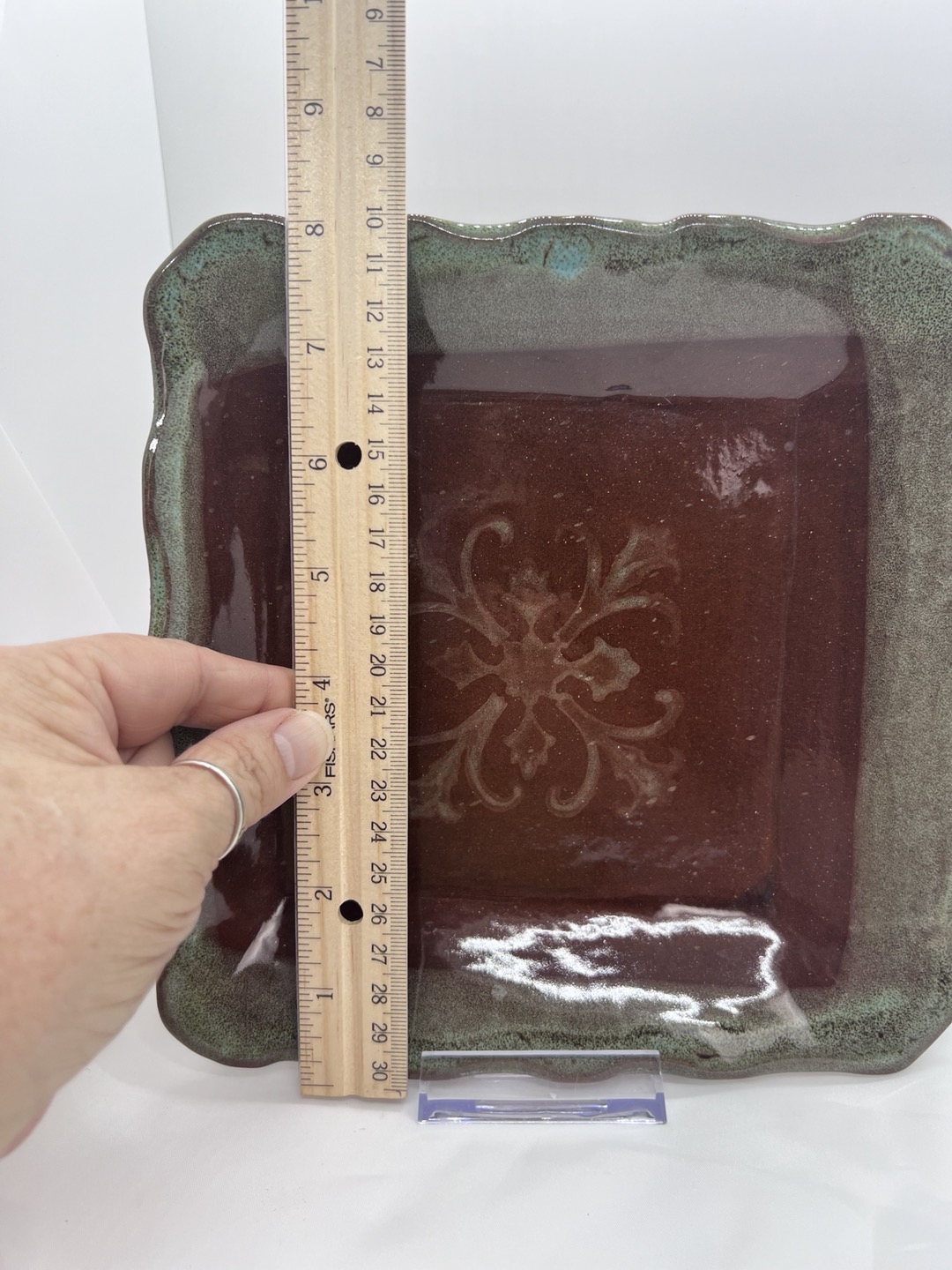 Handmade Art Studio Square Decorative Plate