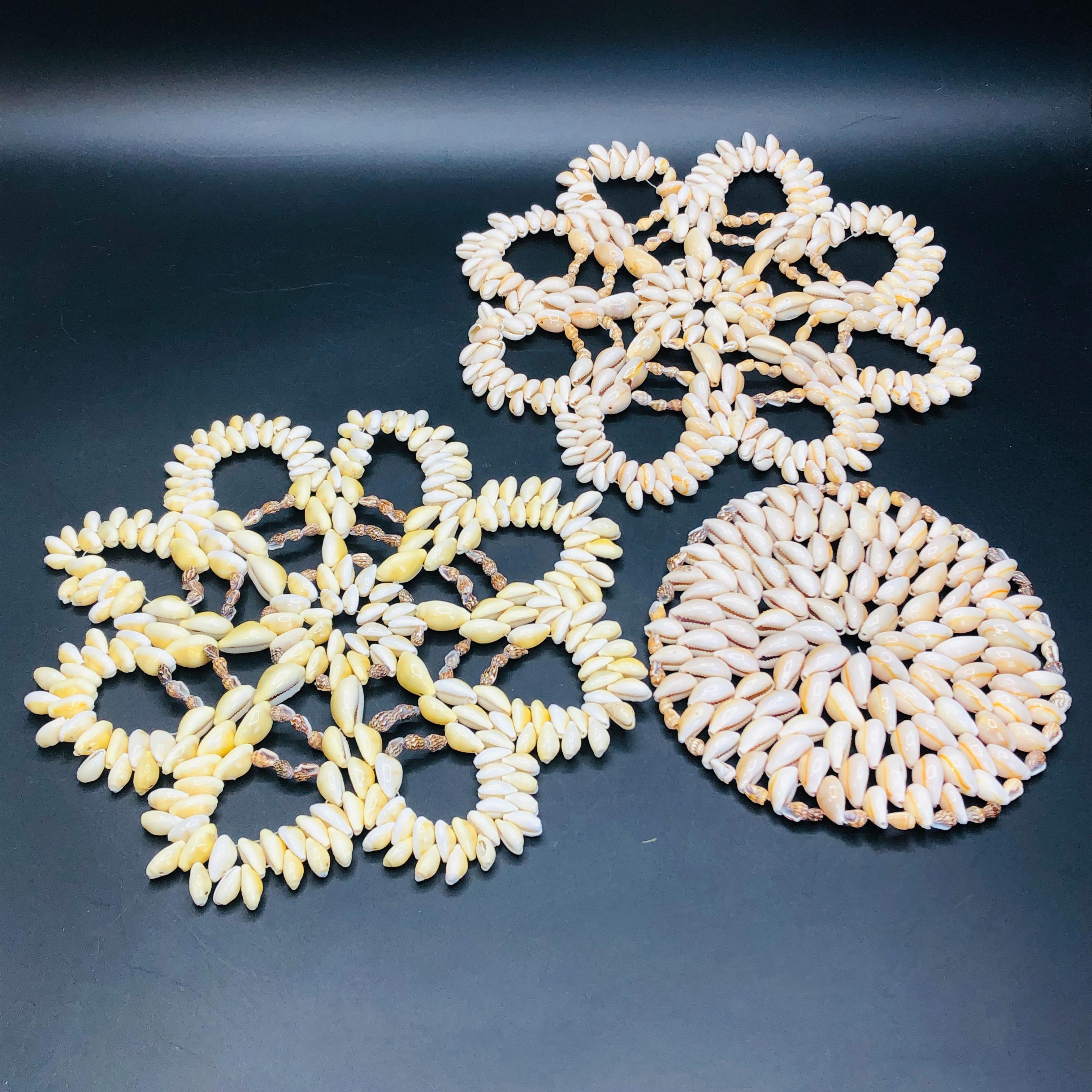 Shell Art Trivet Set of 3