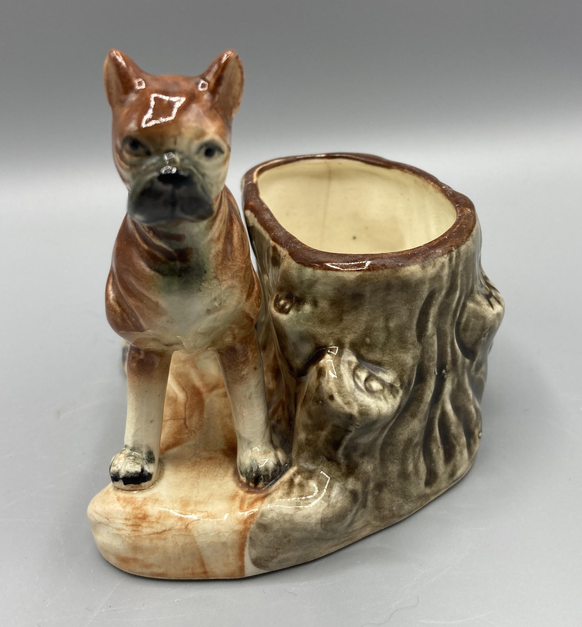 Ceramic Boxer Planter - Ucagco Japan Vintage