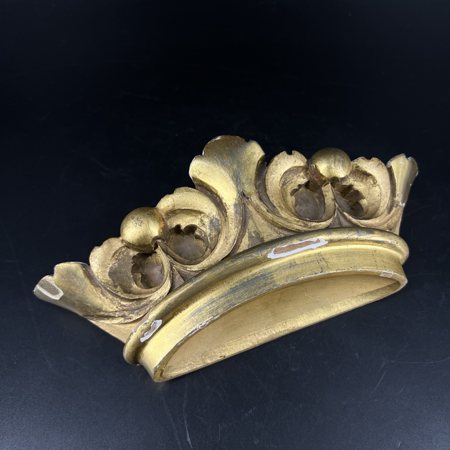 Wall Hanging Carved Wooden Crown