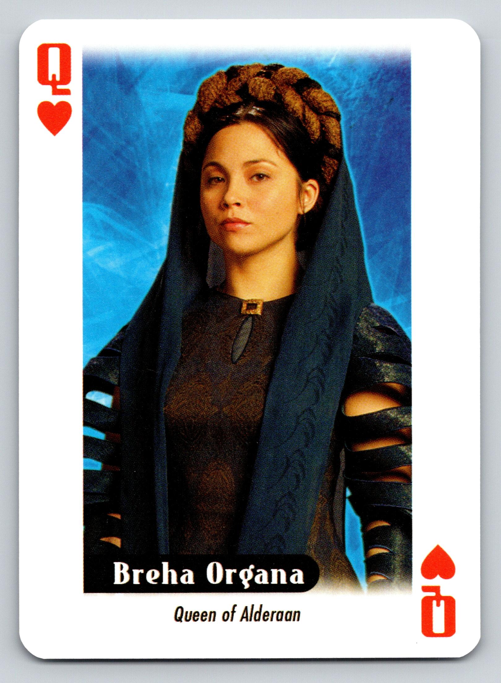 Star Wars Breha Organa Alderaan Swap Card Queen of Hearts Playing Card ...