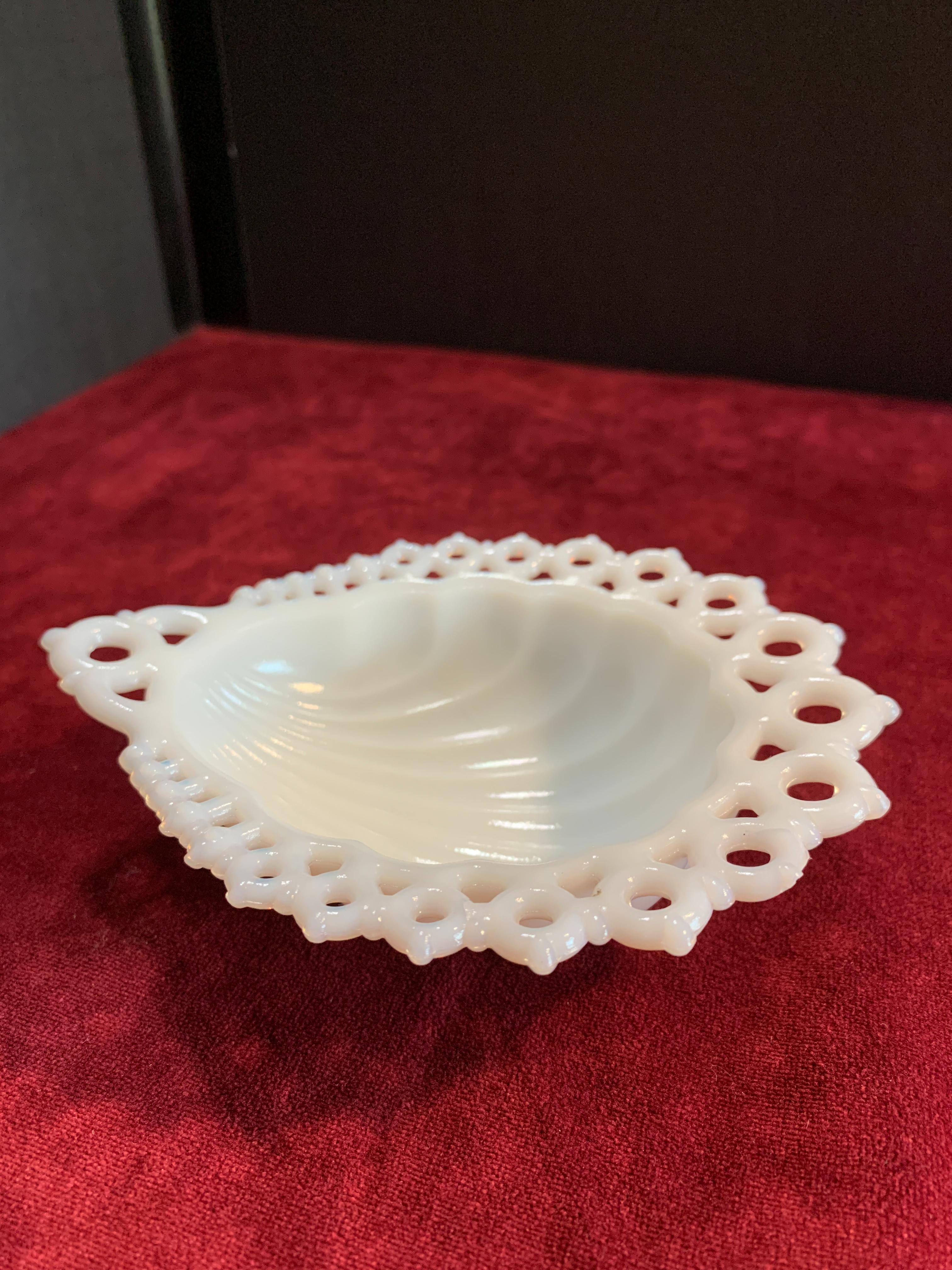 Westmoreland Milk Glass Shell Dish
