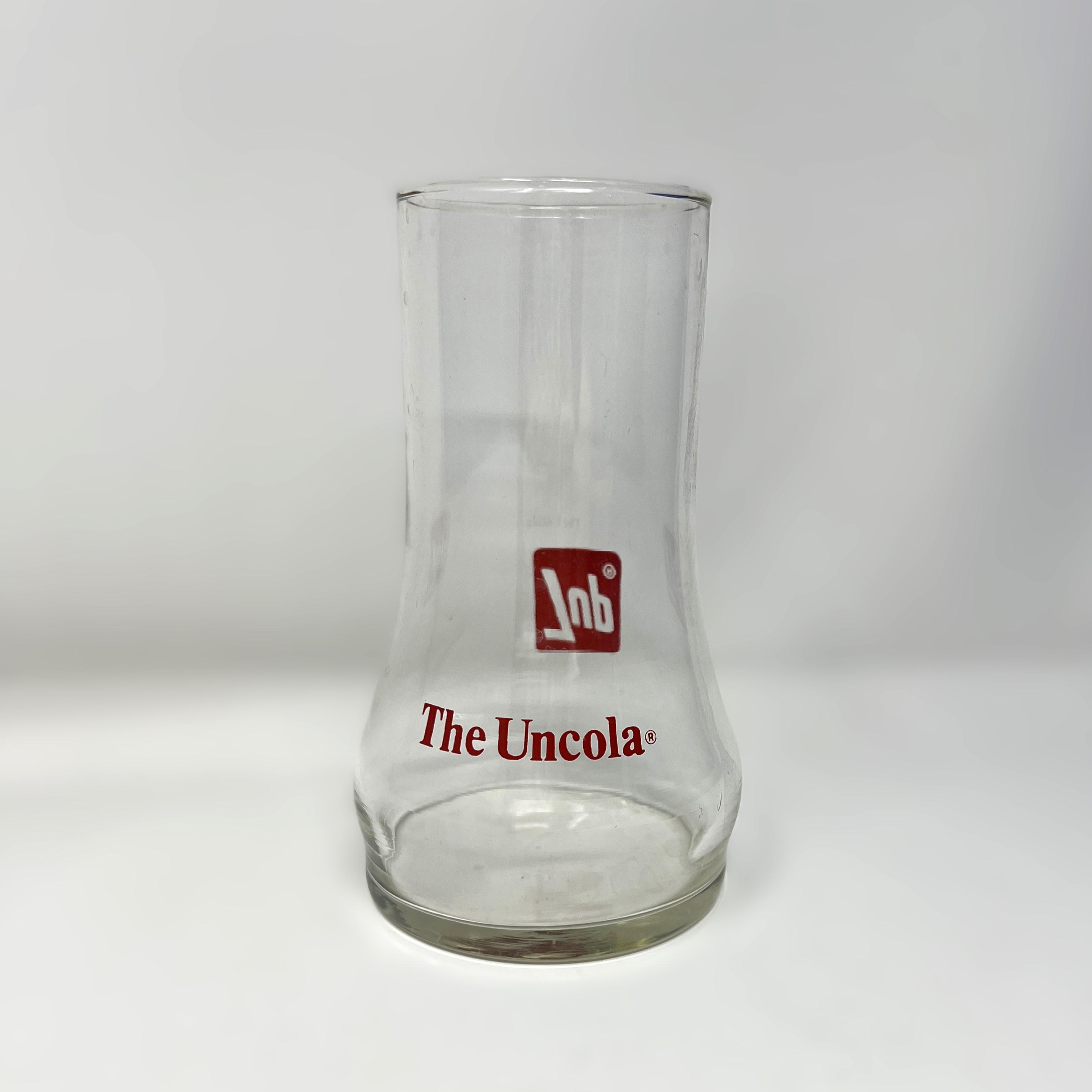 Vintage 1970's 7Up The Uncola, Upside-down drinking glass
