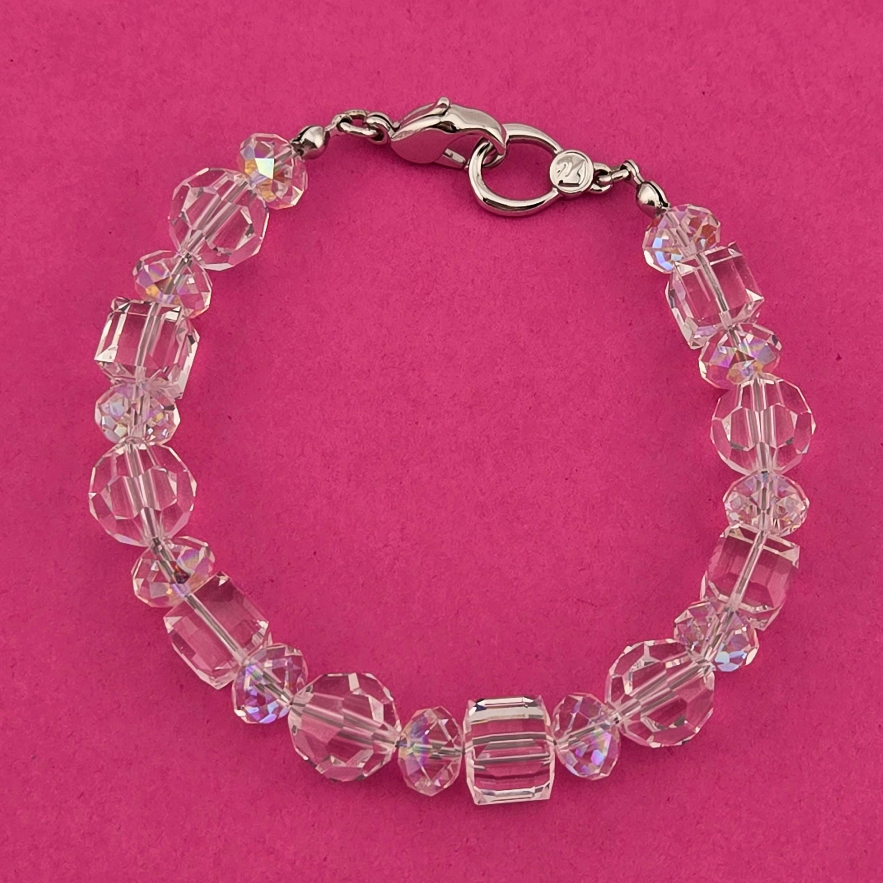Swarovski Brand Crystal Bead Bracelet 75 Inch 3628