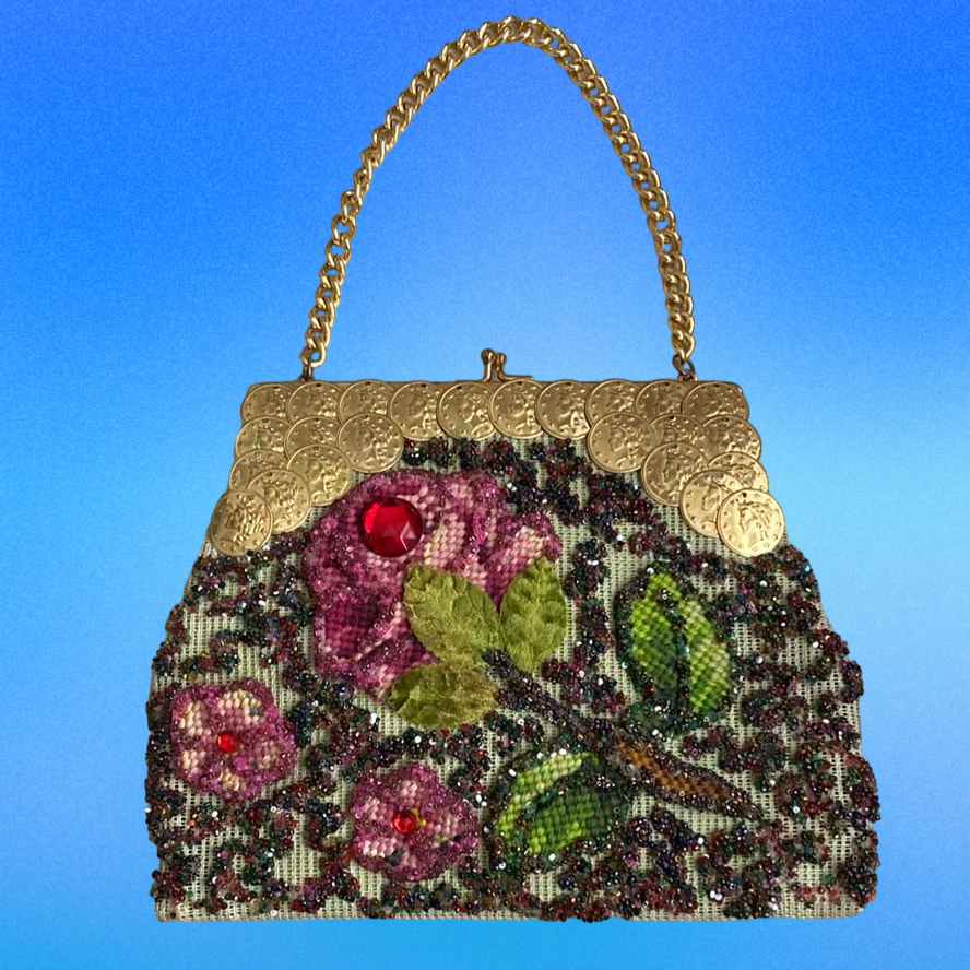 Vintage 1930's Jolles Original Austrian Petit Point Tapestry Evening ...