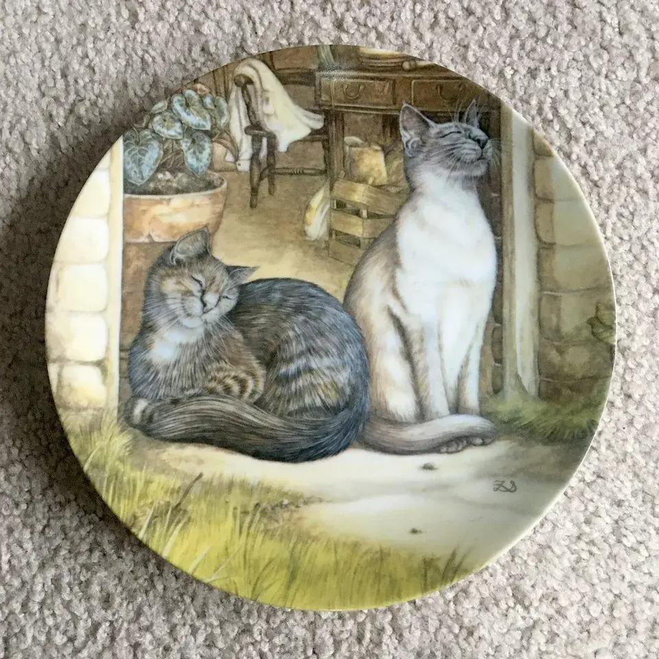 Vintage American Artists SUNSHINE Collector Cat Plate 8.5” - Zoe Stokes ...