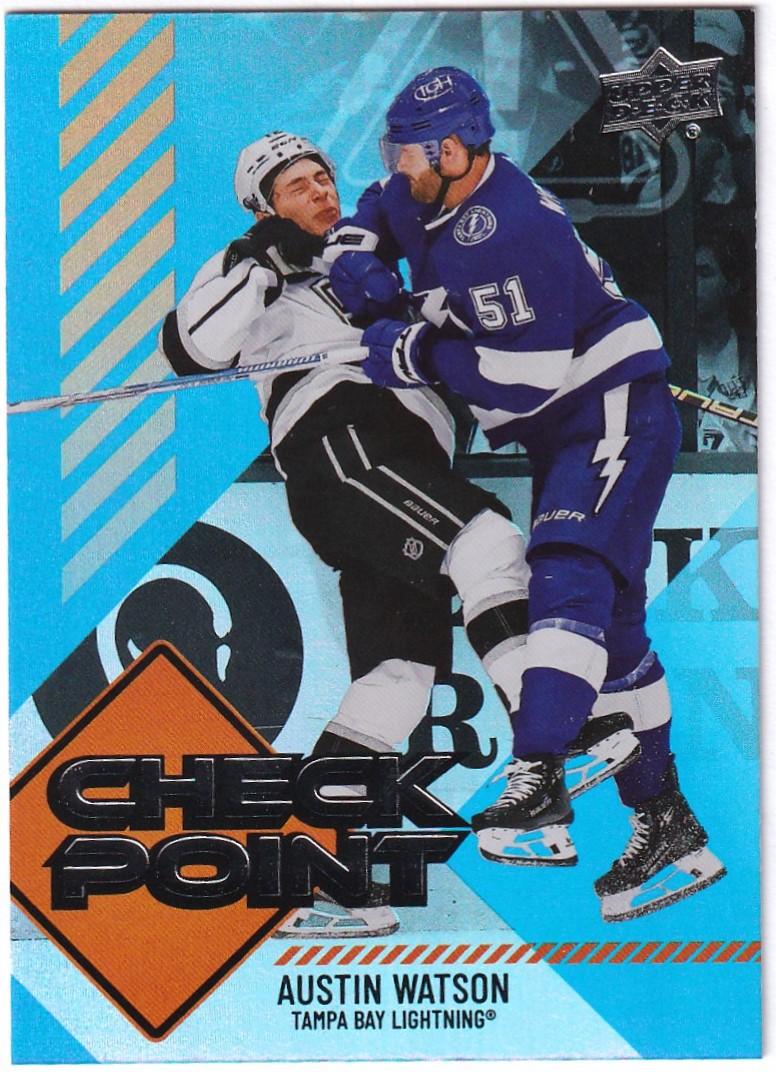 2024-25 Upper Deck Checkpoint #CP25 Austin Watson Tampa Bay Lightning ...