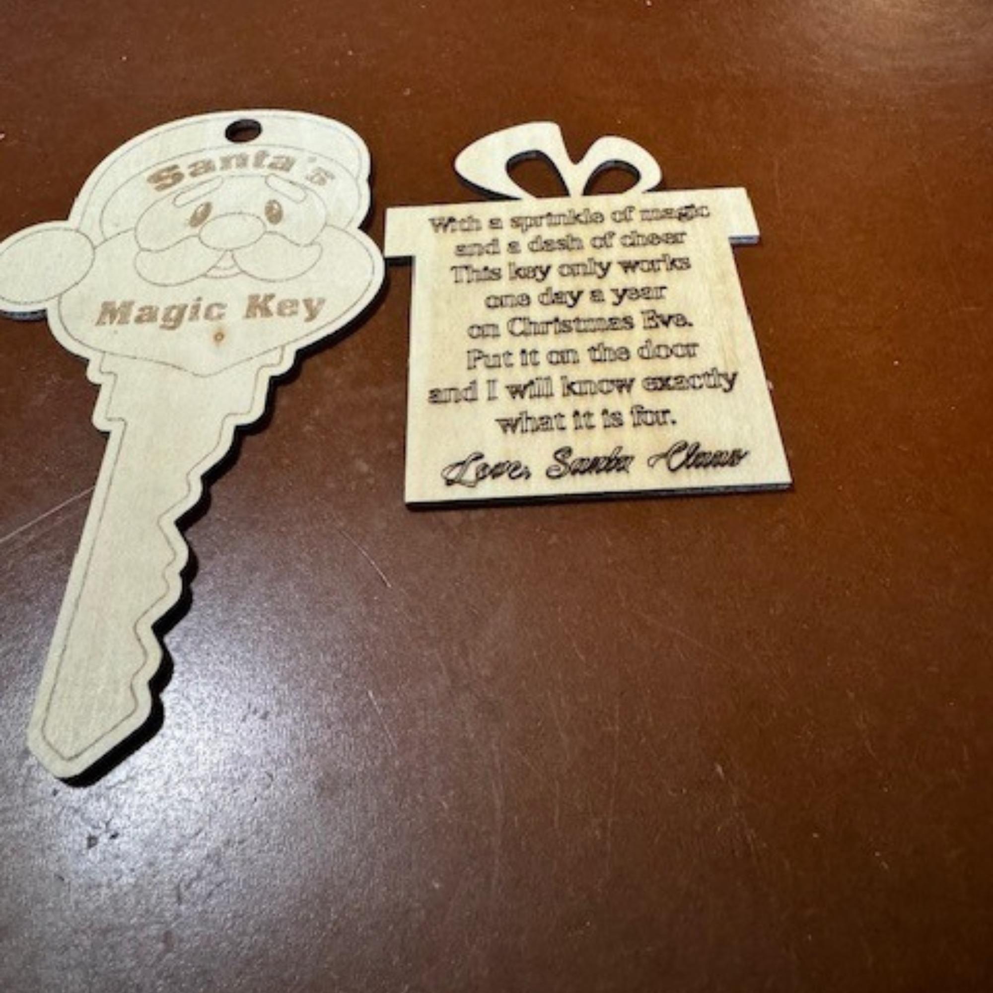 How cute is this Santa key kids can put this out for Santa so that he ...