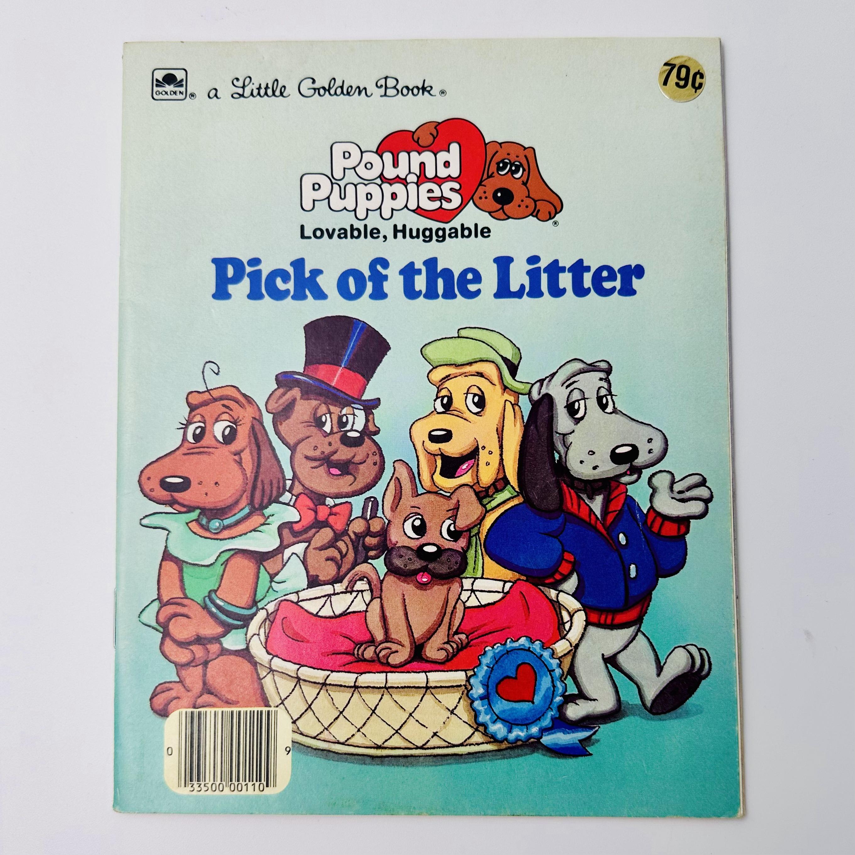Vintage A Little Golden Book Pound Puppies Pick of the Litter 1986 ...